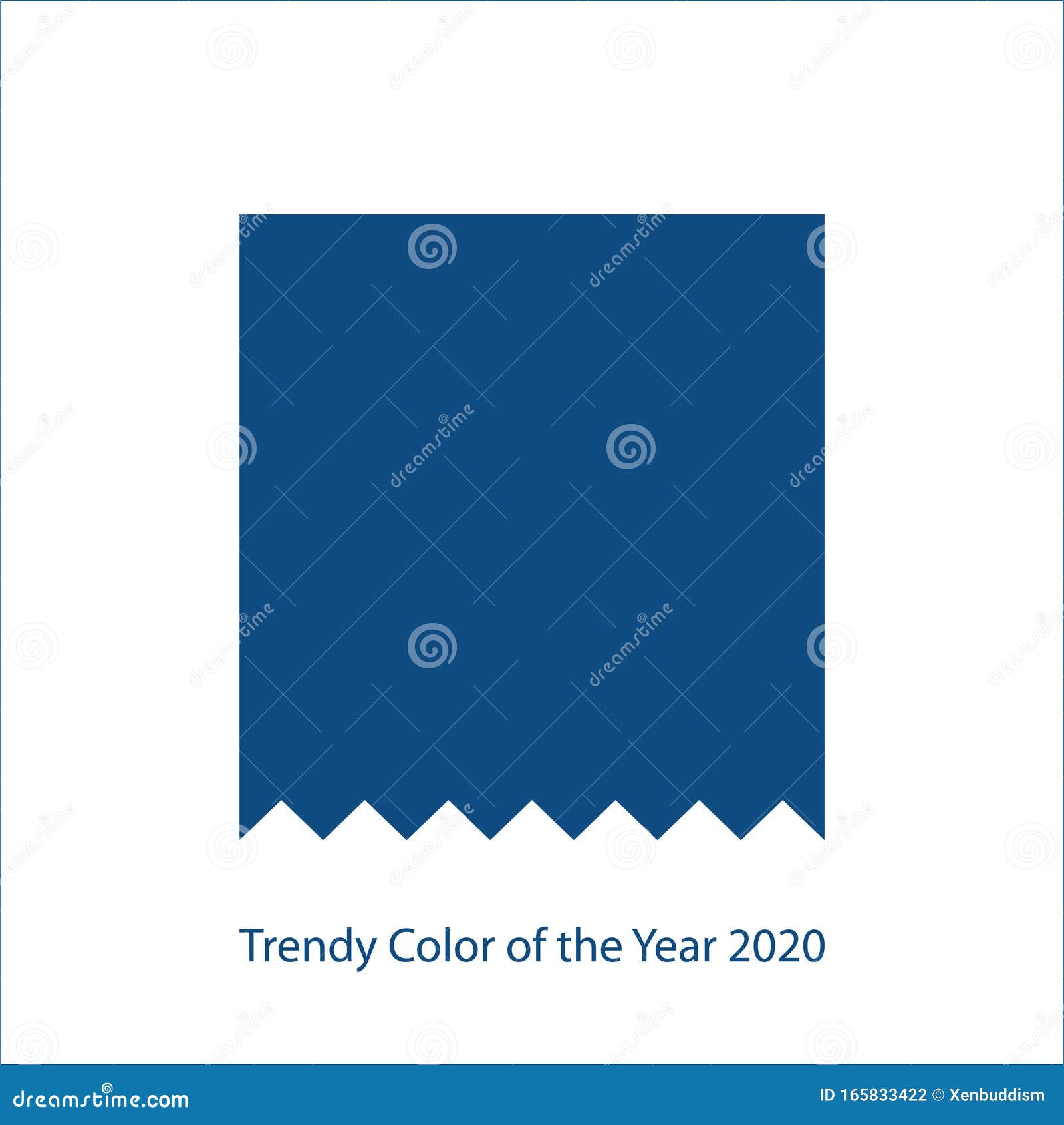Trendy Blue Color Patch for Season of 2020 Editorial Photography ...