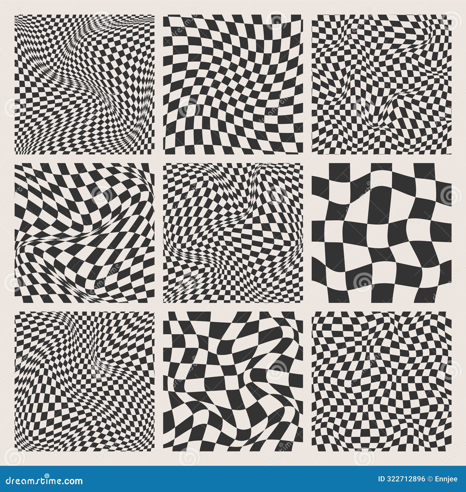 Grid Wavy Lines Pattern, Mesh Square Matrix, Stretch Density Texture ...