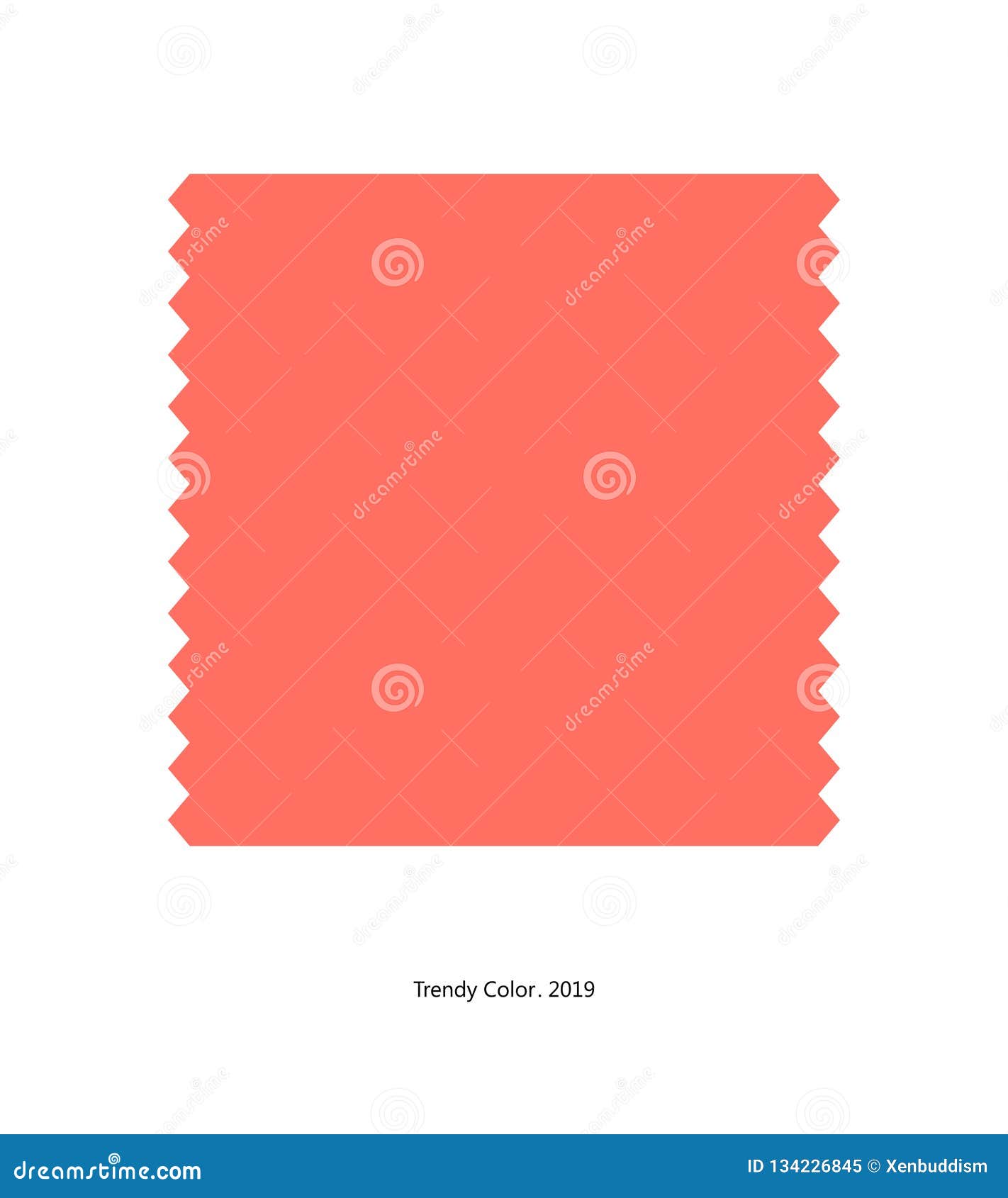 Trendy Color 2019 by Plain Color Patch Stock Illustration ...