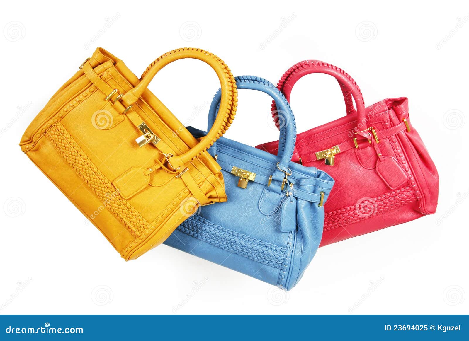 Trendy colorful handbags stock image. Image of customer - 23694025