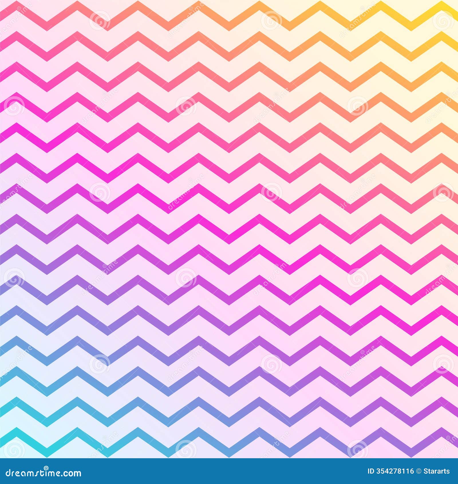 Trendy Colors Zig Zag Wavy Pattern Background Design Stock Illustration ...