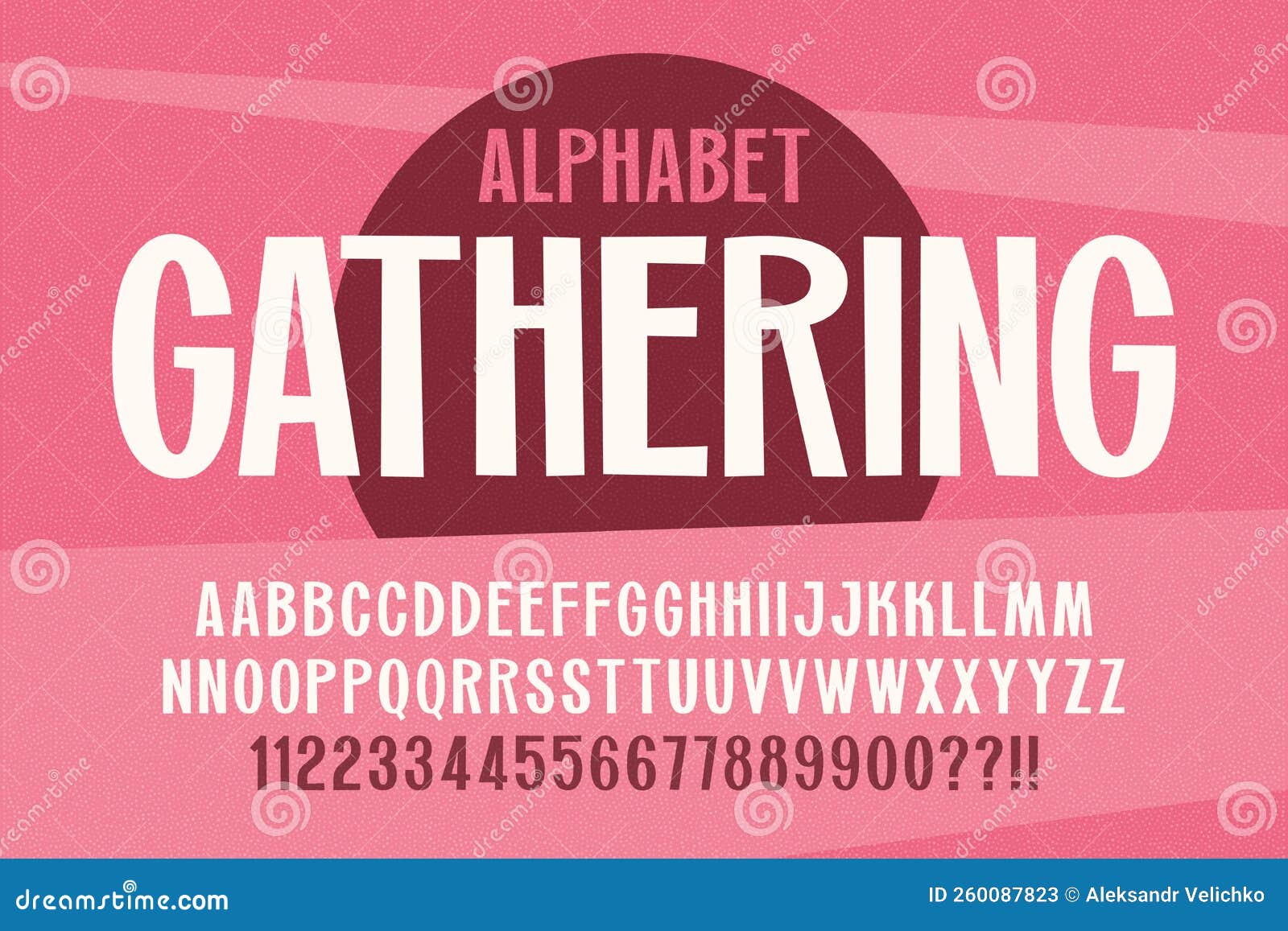 Trendy Comical Retro Alphabet Design, Playful Characters. Stock Vector ...