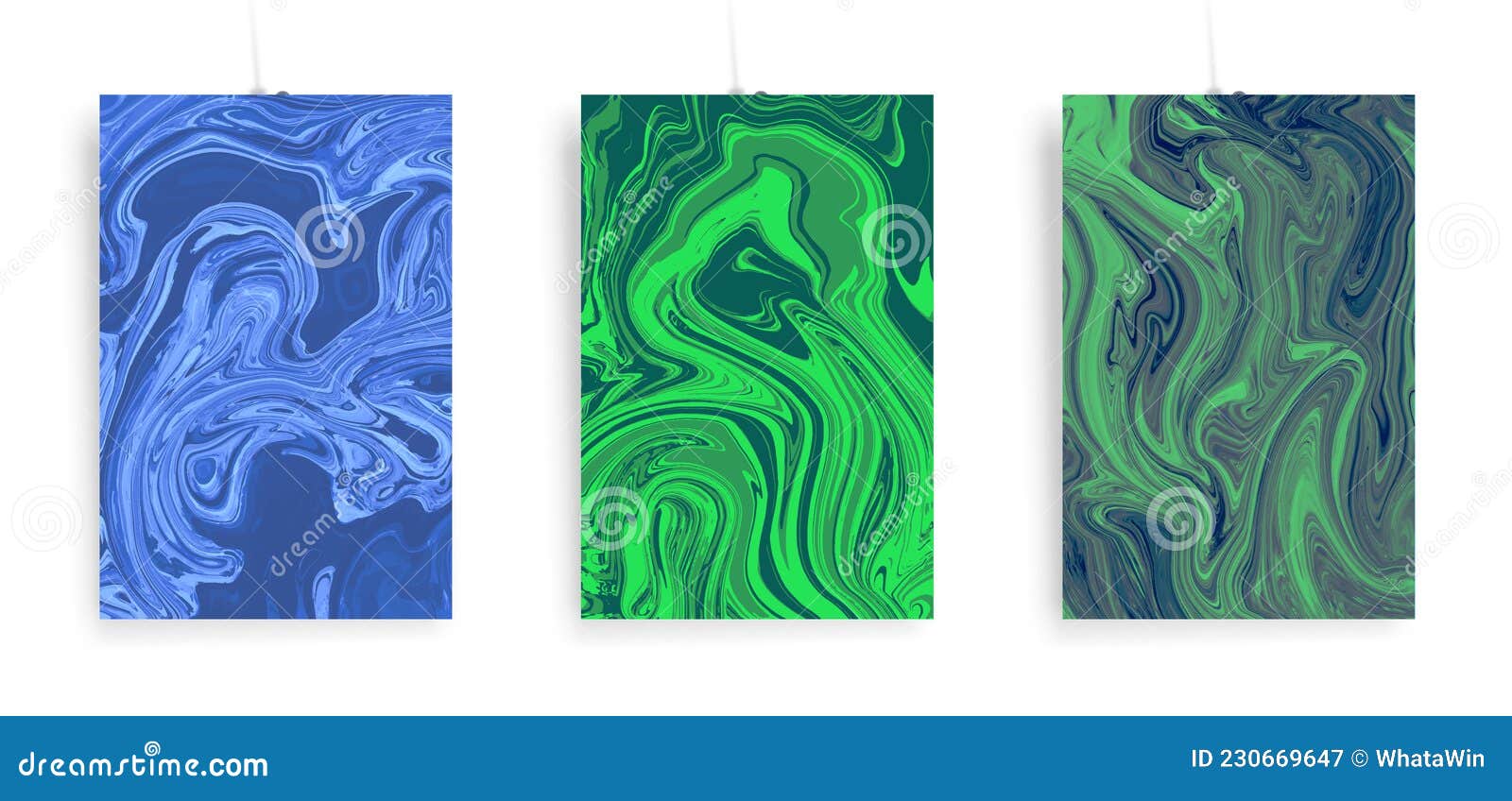 Trendy Cover Design with Liquid Background. Marble Vector Texture Set ...