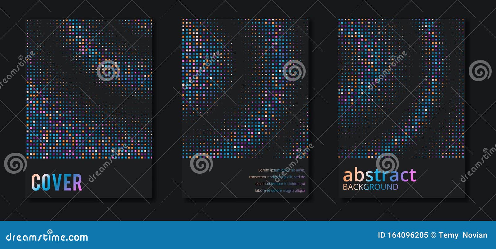 Trendy Cover Design Template Set. Vector Illustration Stock Vector ...