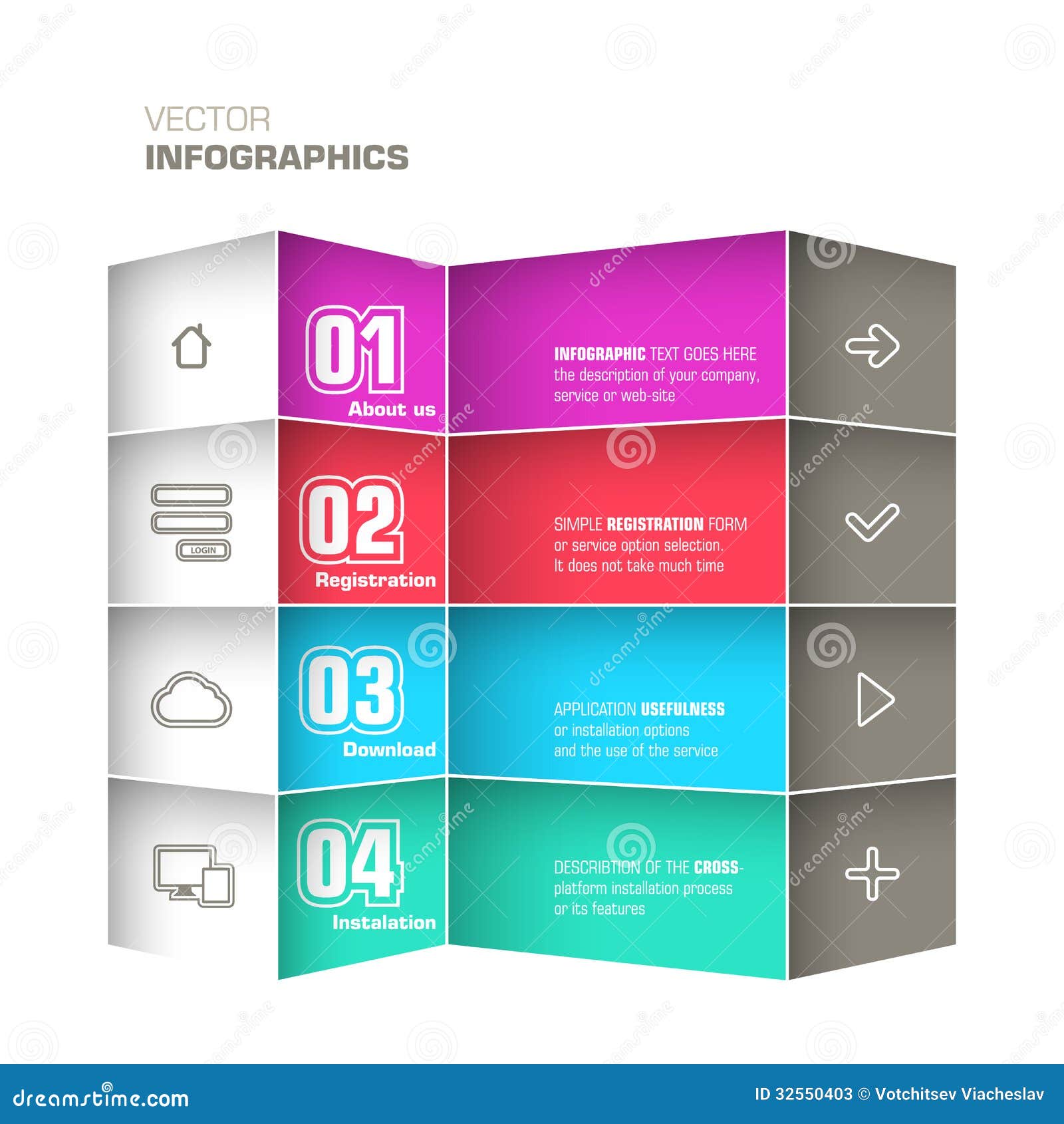 Trendy design infographic stock vector. Illustration of button - 32550403