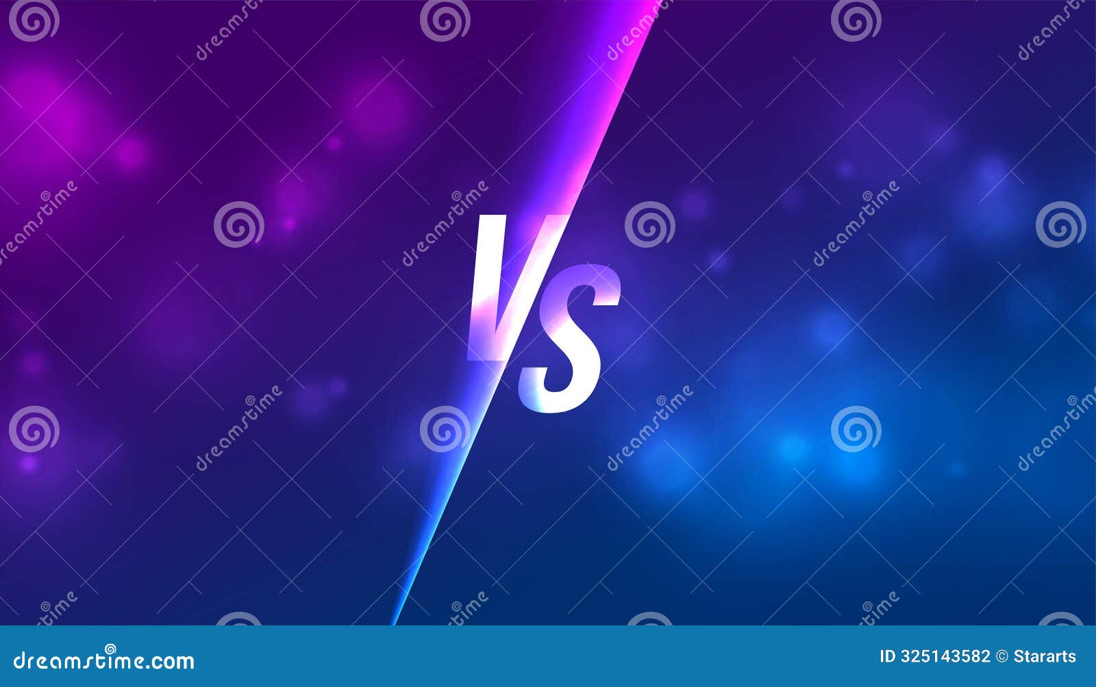 Trendy Esport Streamer Versus Vs Screen Banner Design Cartoon Vector ...