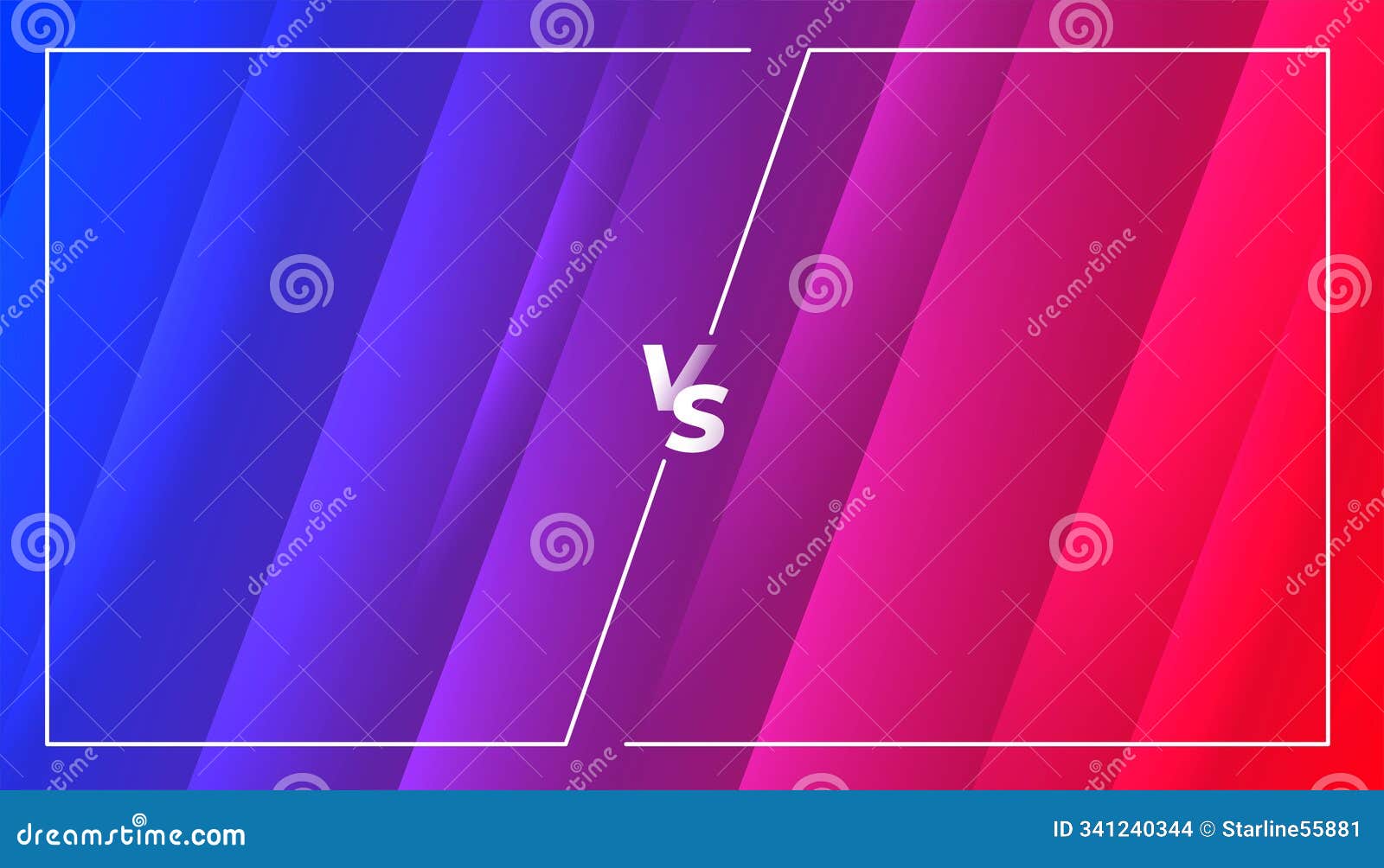 Trendy Esport Streamer Versus Vs Screen Banner Design Stock Vector ...