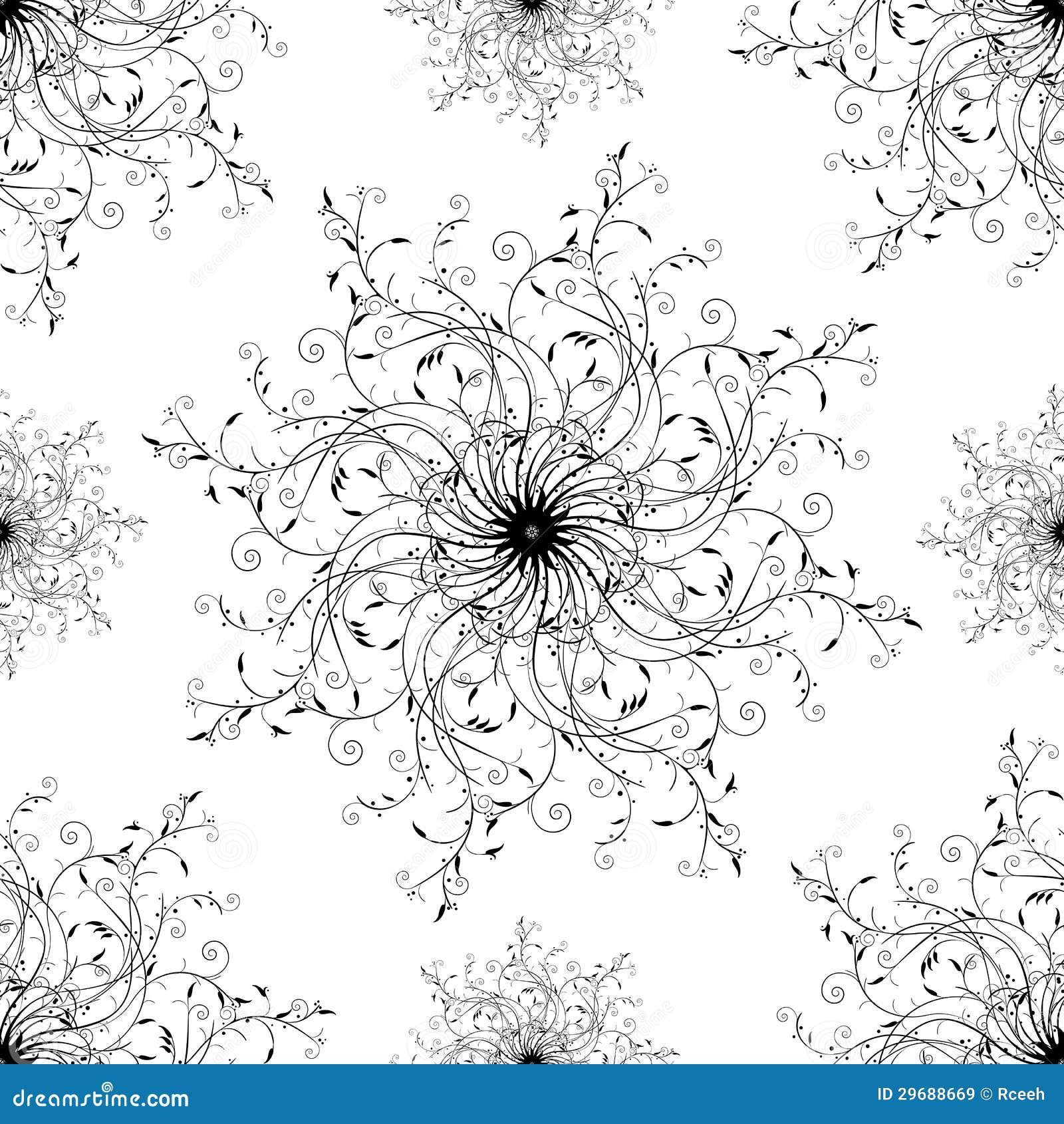 Trendy Fashion Scroll Pattern Stock Vector - Illustration of vine ...