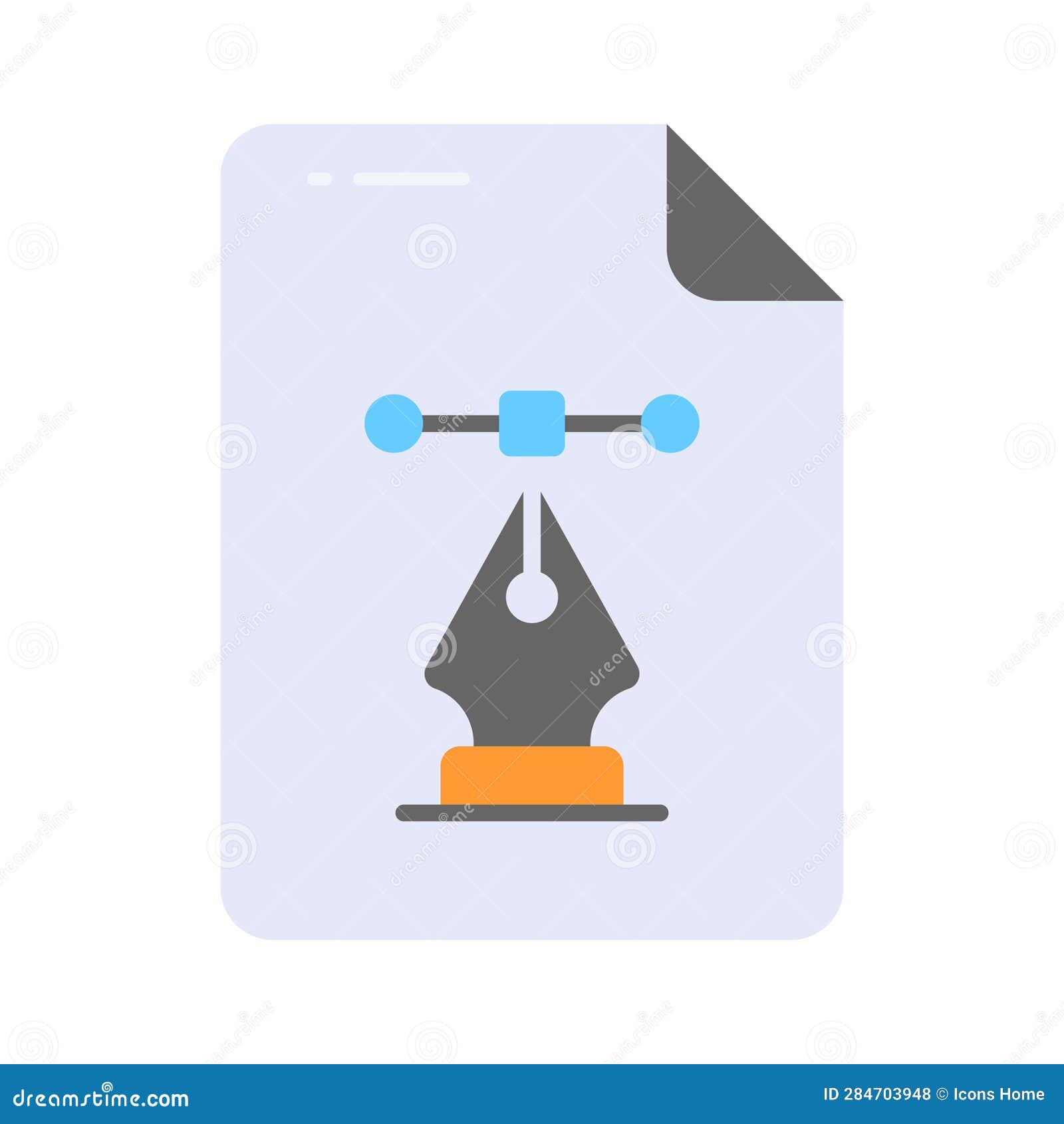 Trendy Flat Vector of Graphic Design File Isolated on White Background ...