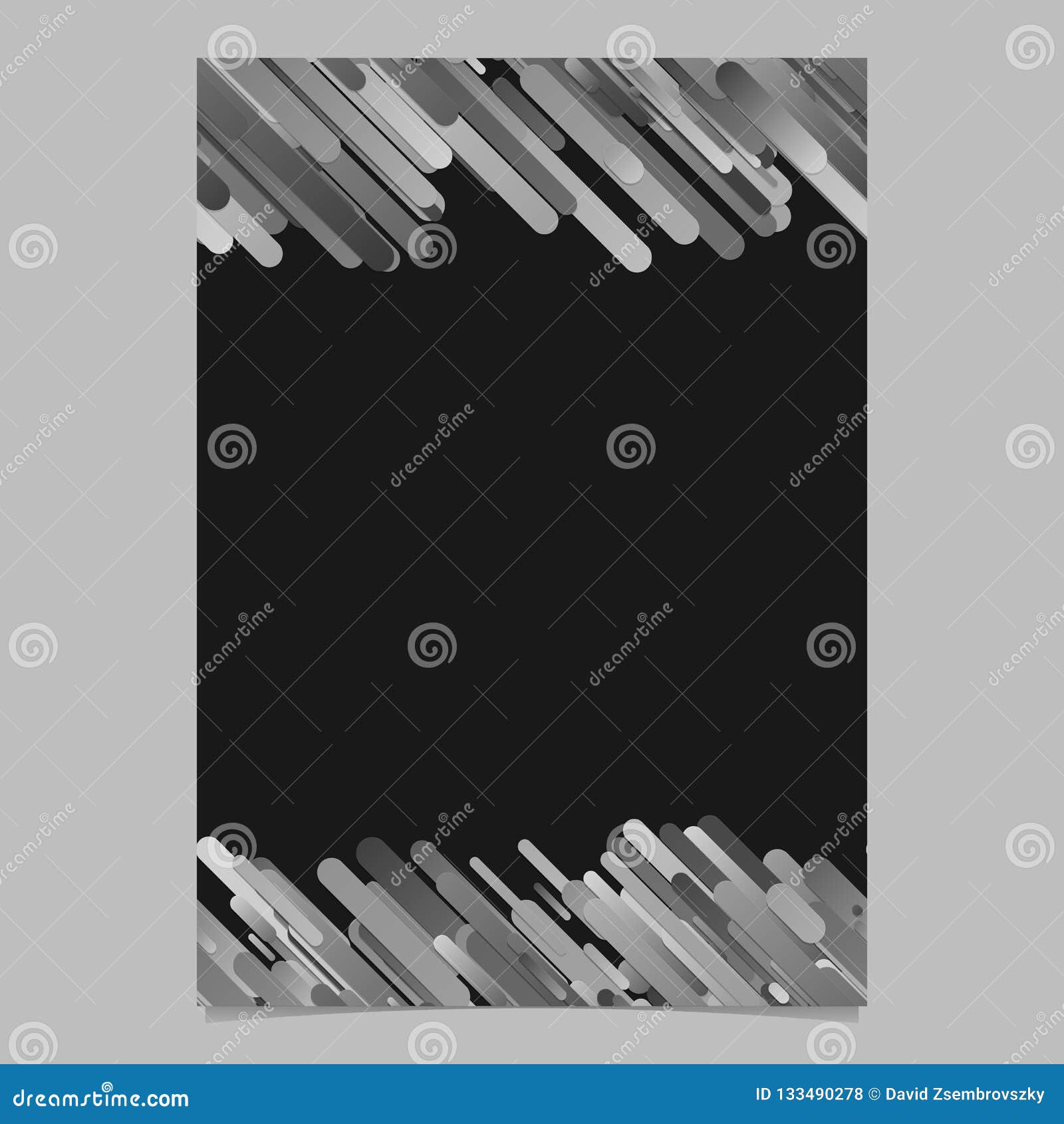 Trendy Flyer Border Tempate - Vector Page Background Diagonal Gradient ...