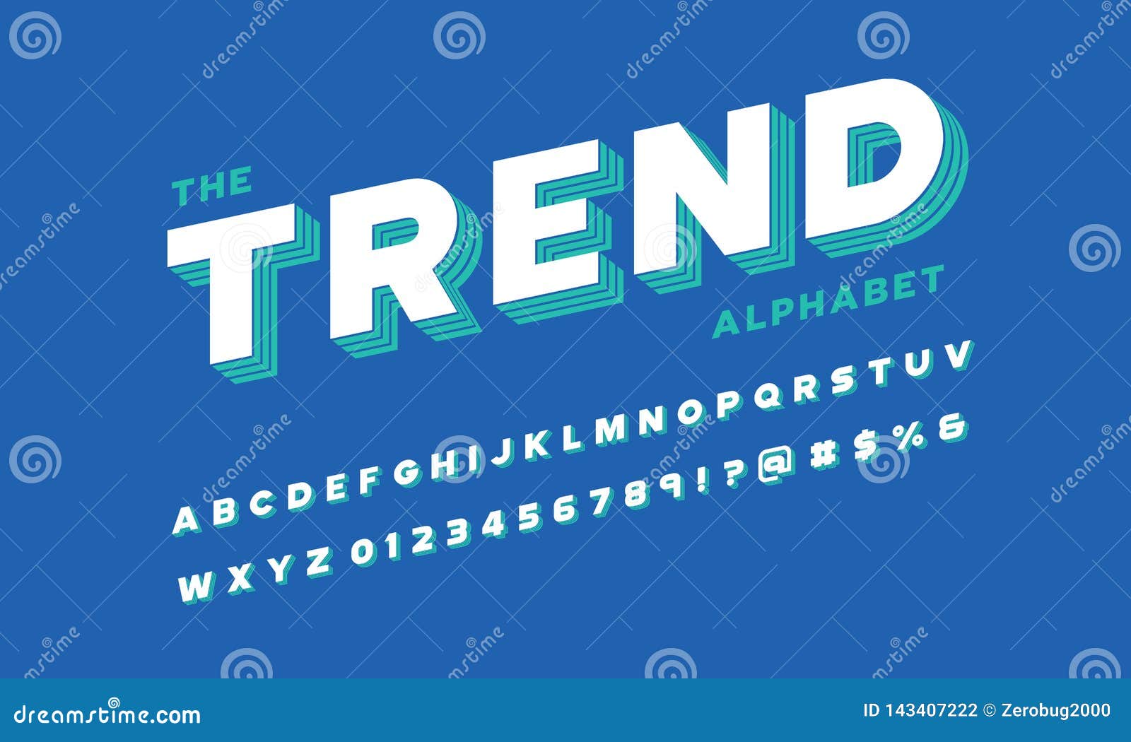 Trendy font stock vector. Illustration of style, fashionable - 143407222