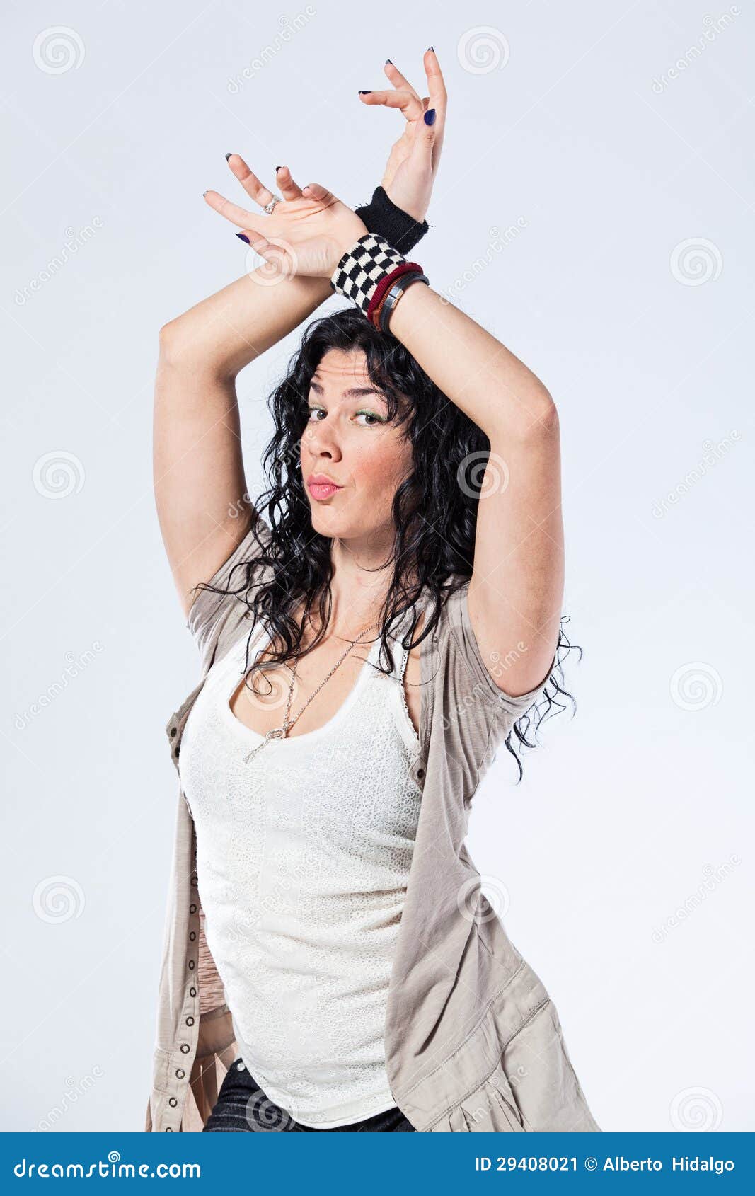 Trendy Funky Girl stock image. Image of girl, funky, casual - 29408021