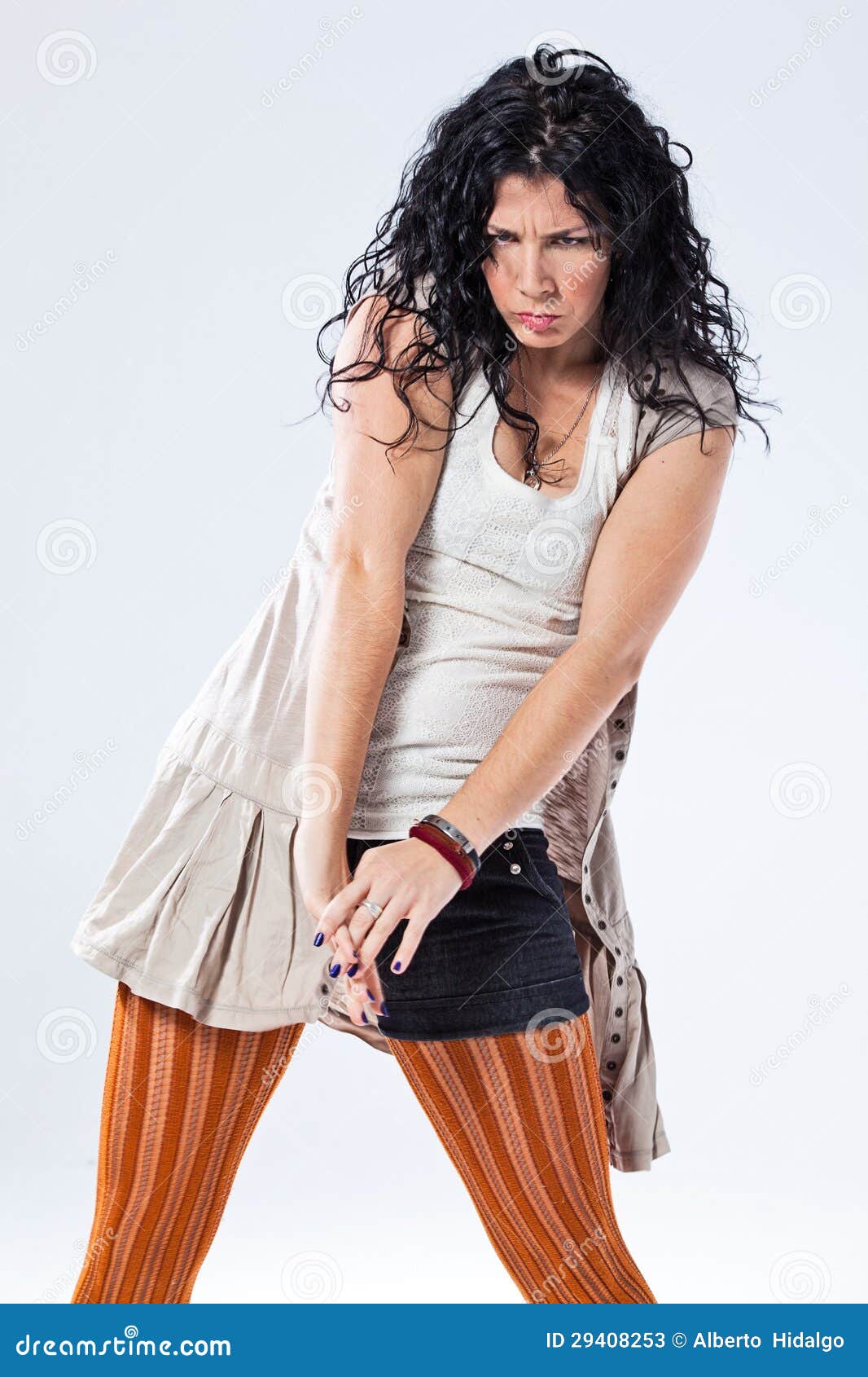 Trendy Funky Girl stock image. Image of attractive, trendy - 29408253