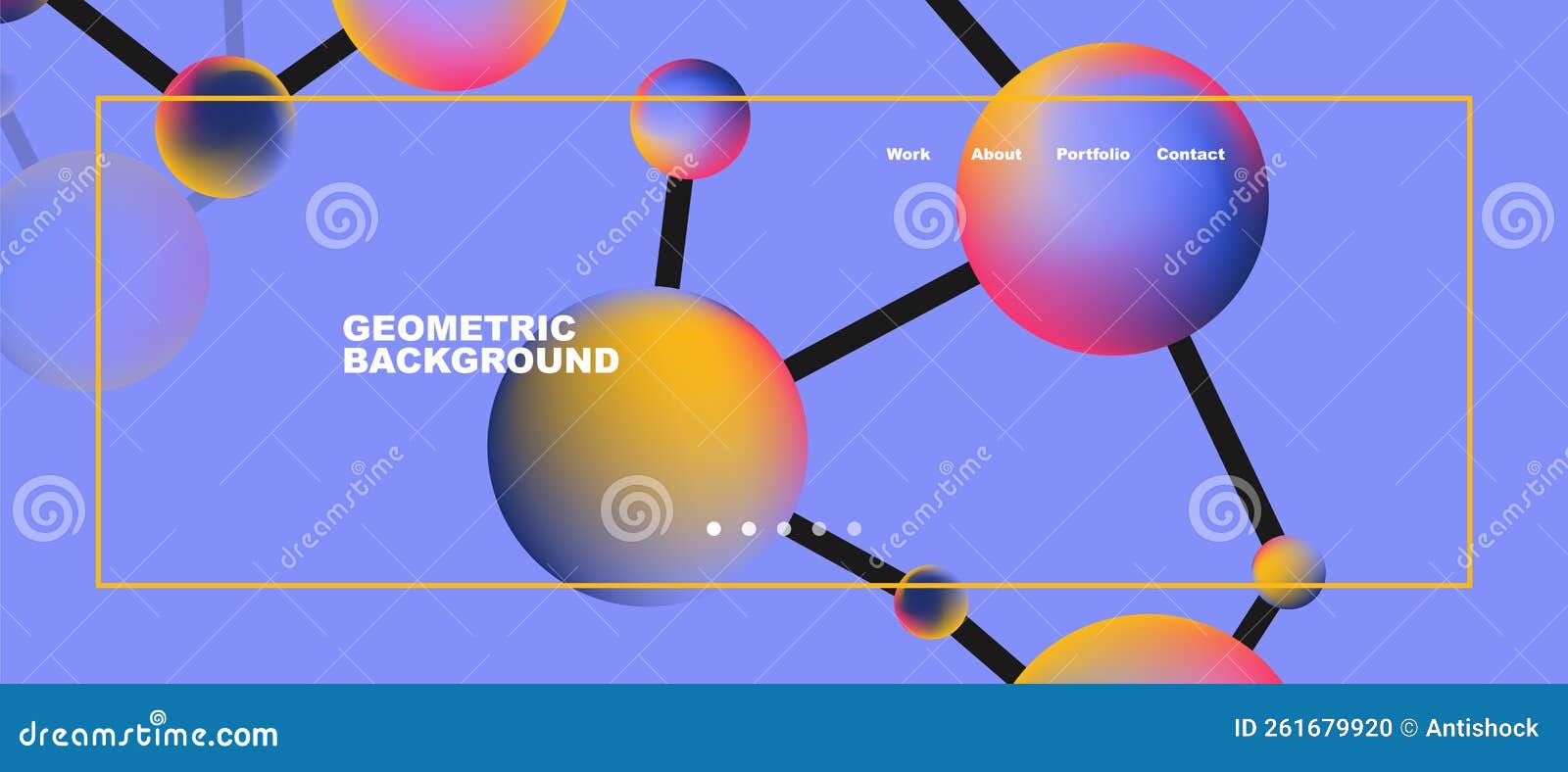 Trendy Geometric Background Design Template Stock Illustration ...