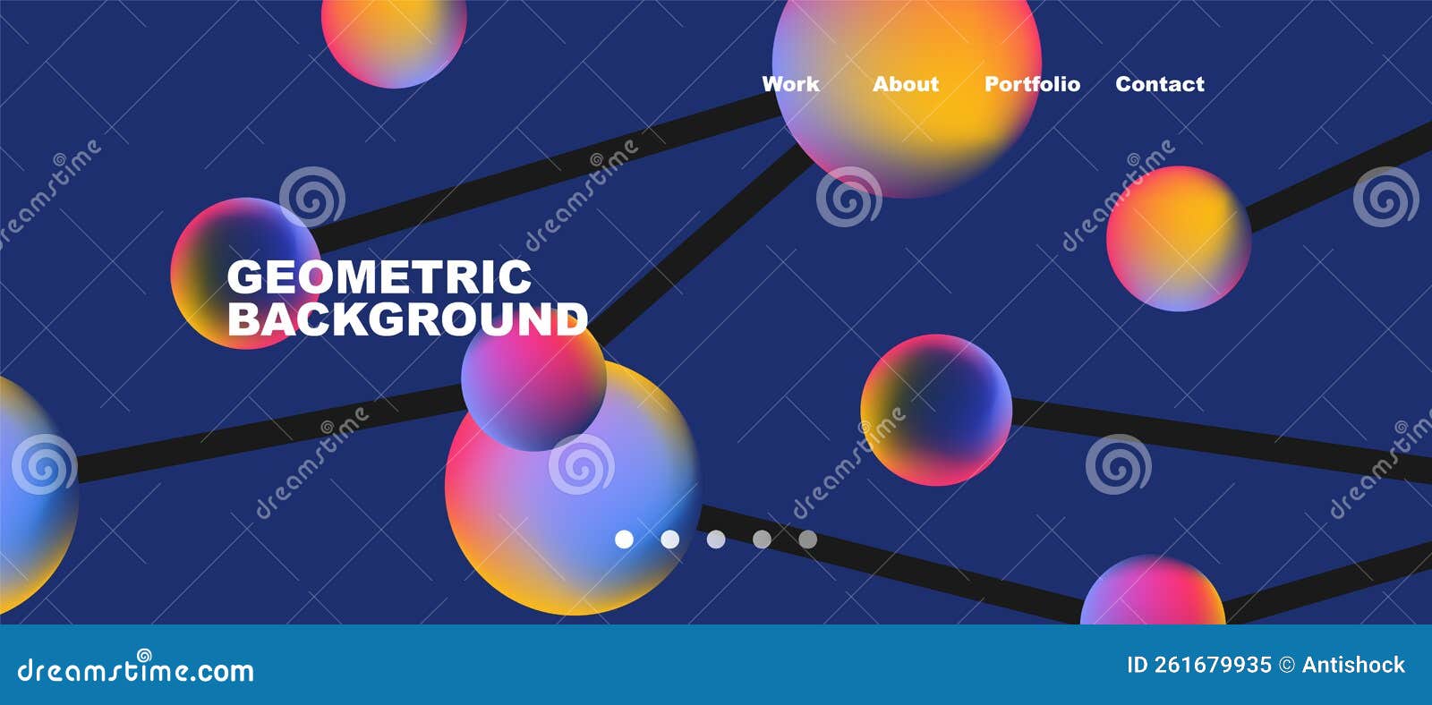 Trendy Geometric Background Design Template Stock Illustration ...