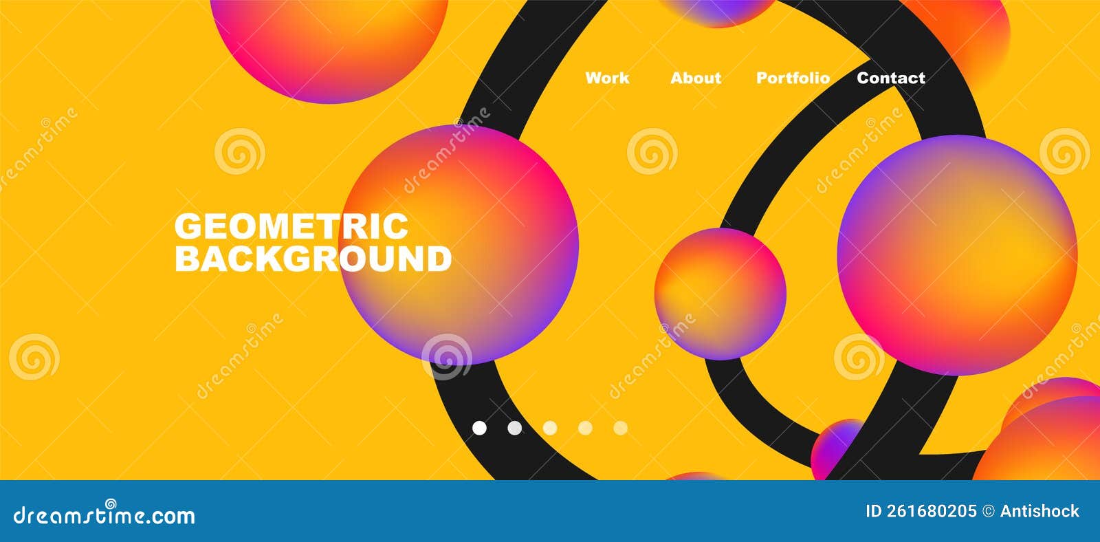 Trendy Geometric Background Design Template Stock Vector - Illustration ...