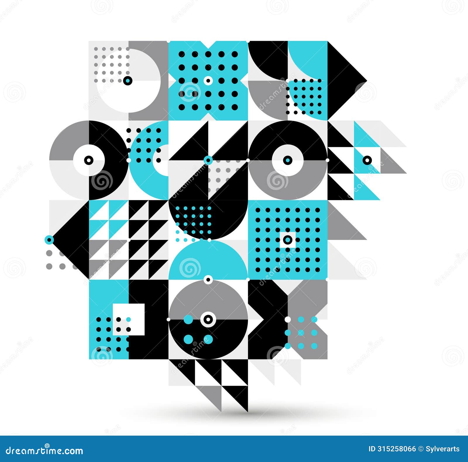 Trendy Geometric Vector Motif, Abstract Geometry Modular Tiling ...