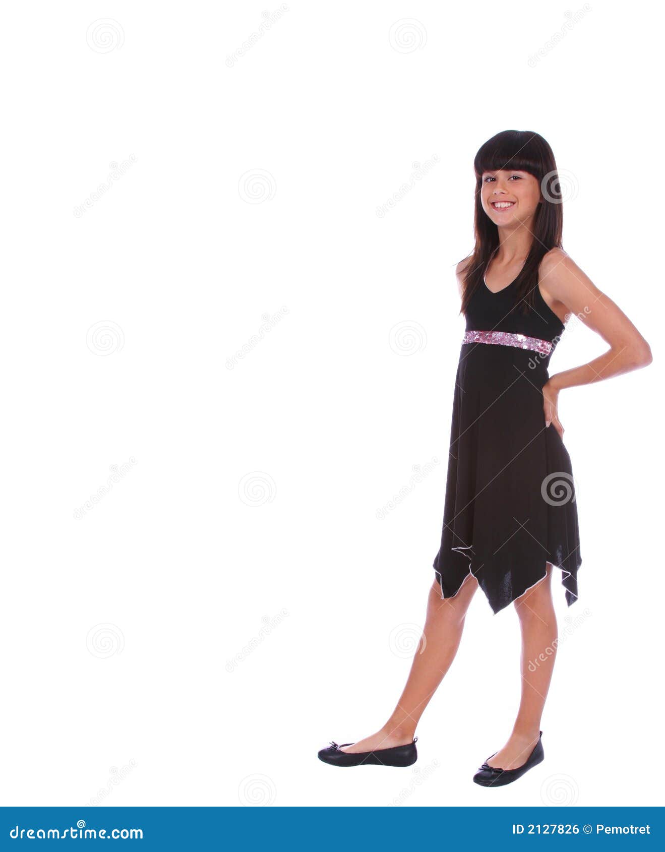 Trendy Girl on Standing Pose Stock Photo - Image of teenager, appeal ...