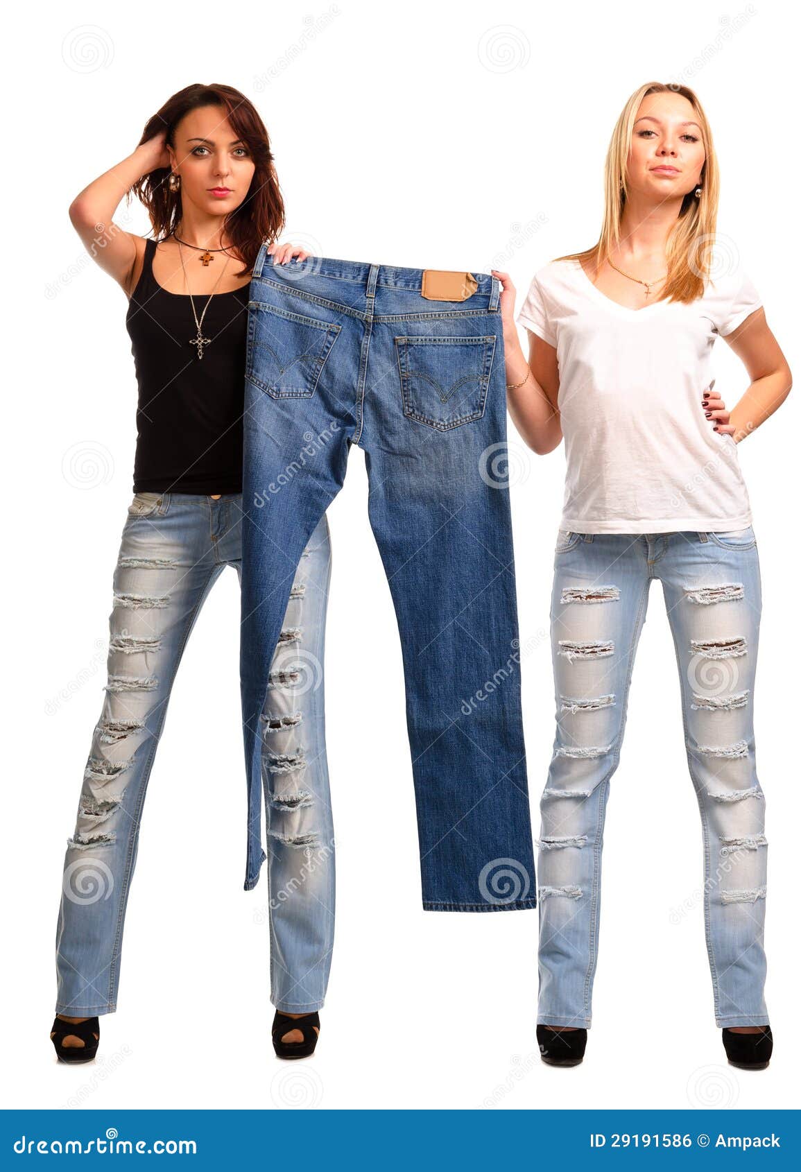 Trendy Girls Holding Up Outmoded Stock Photo - Image of lifestyle ...