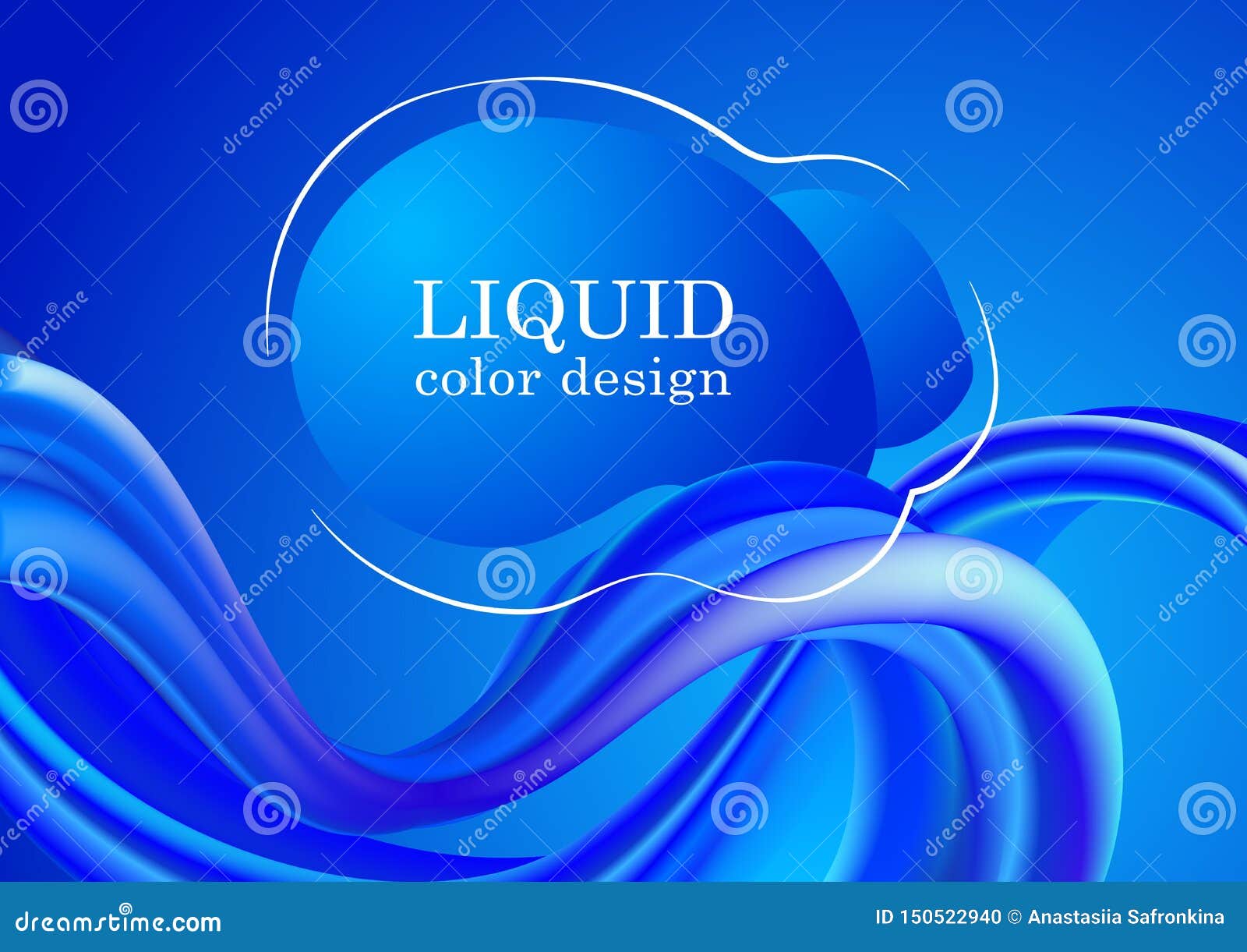 Trendy Gradient Shapes Composition. Color Flow Vector Design. Modern ...