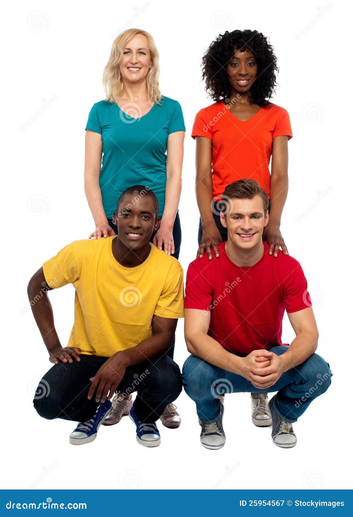 Trendy Group of Young Love Couples Stock Image - Image of length, four ...