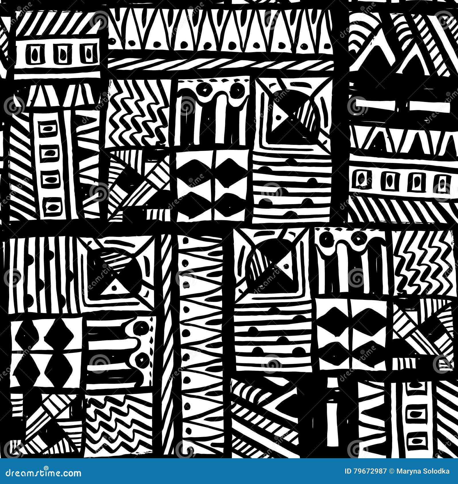 Trendy Hand Drawn Ink Pattern. Artwork Texture. Perfectly Look on ...