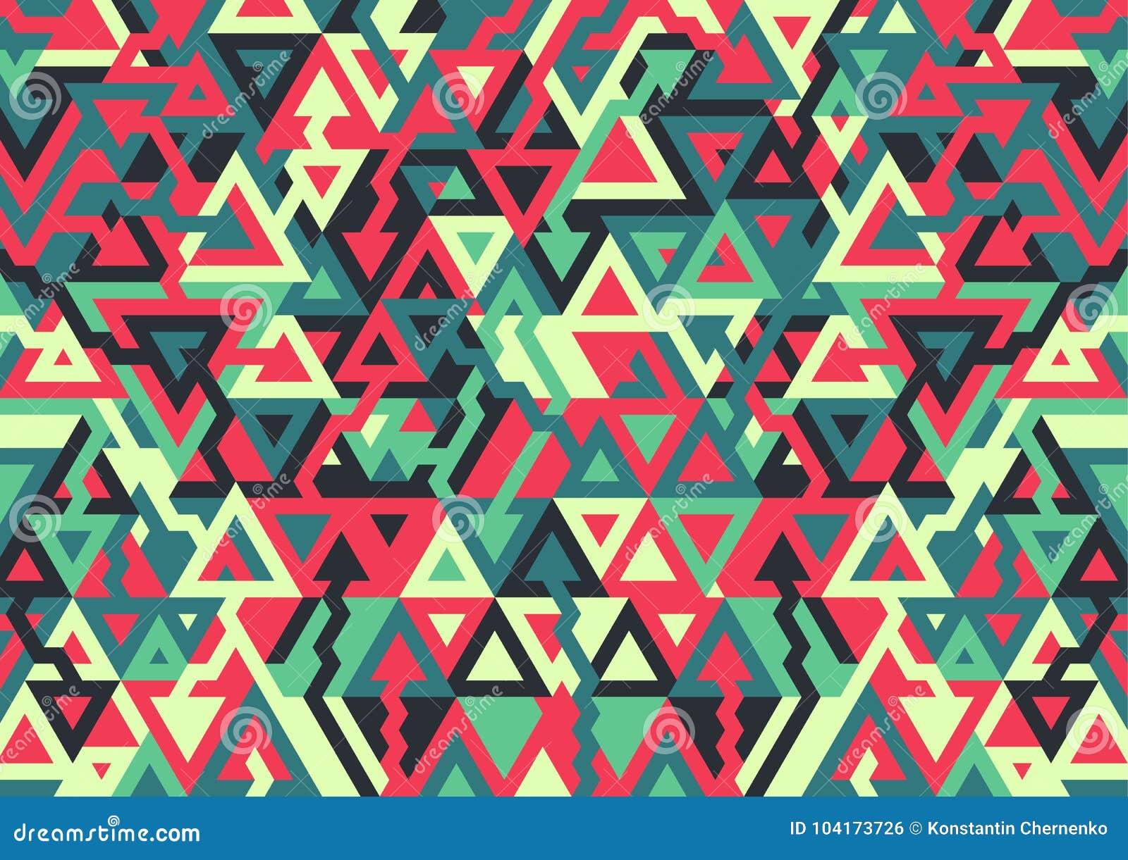 Trendy Horizontal Geometric Background. Stock Vector - Illustration of ...