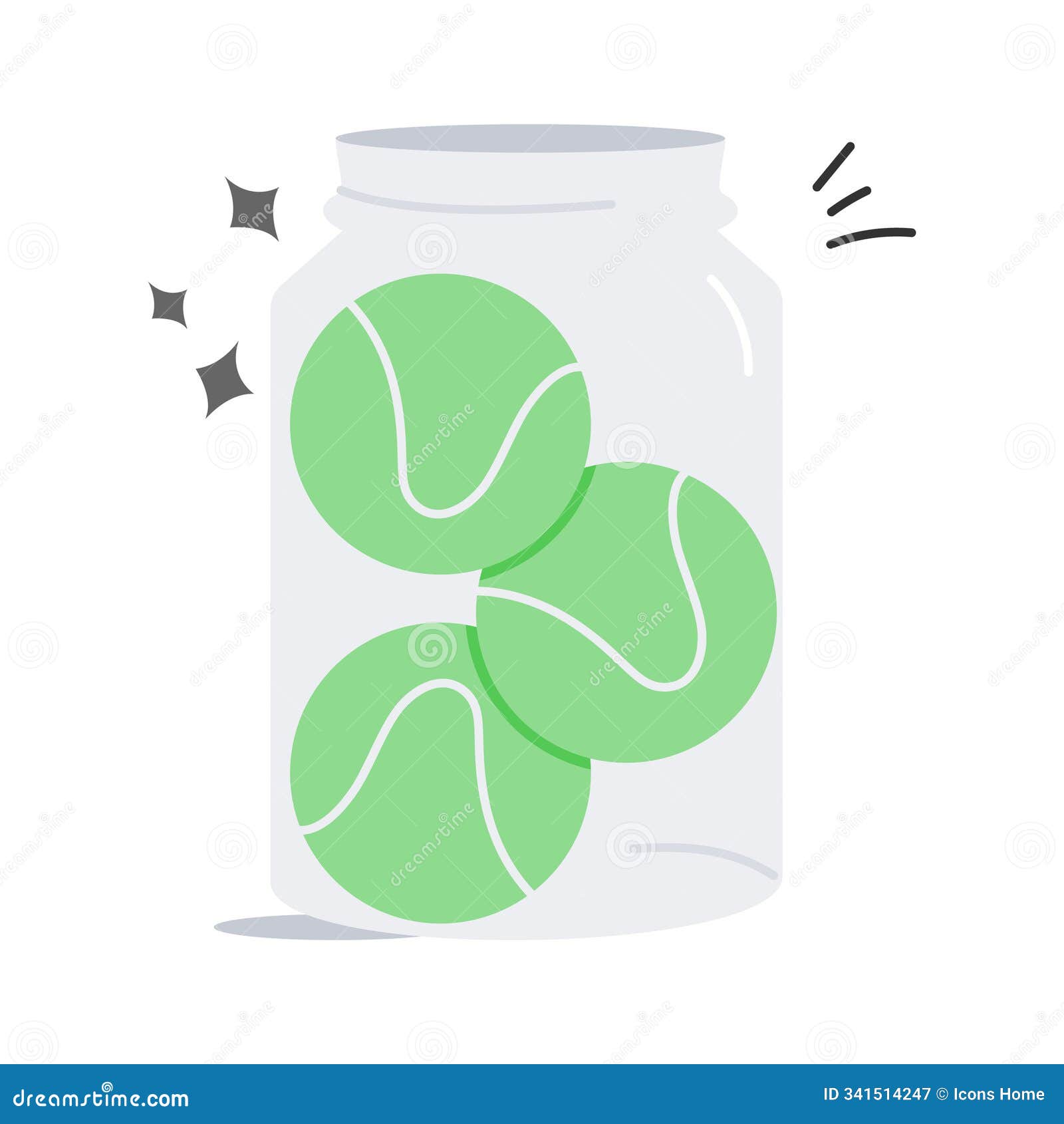 Tennis Balls Container Icon in Trendy Style, Ready To Use Vector Stock ...