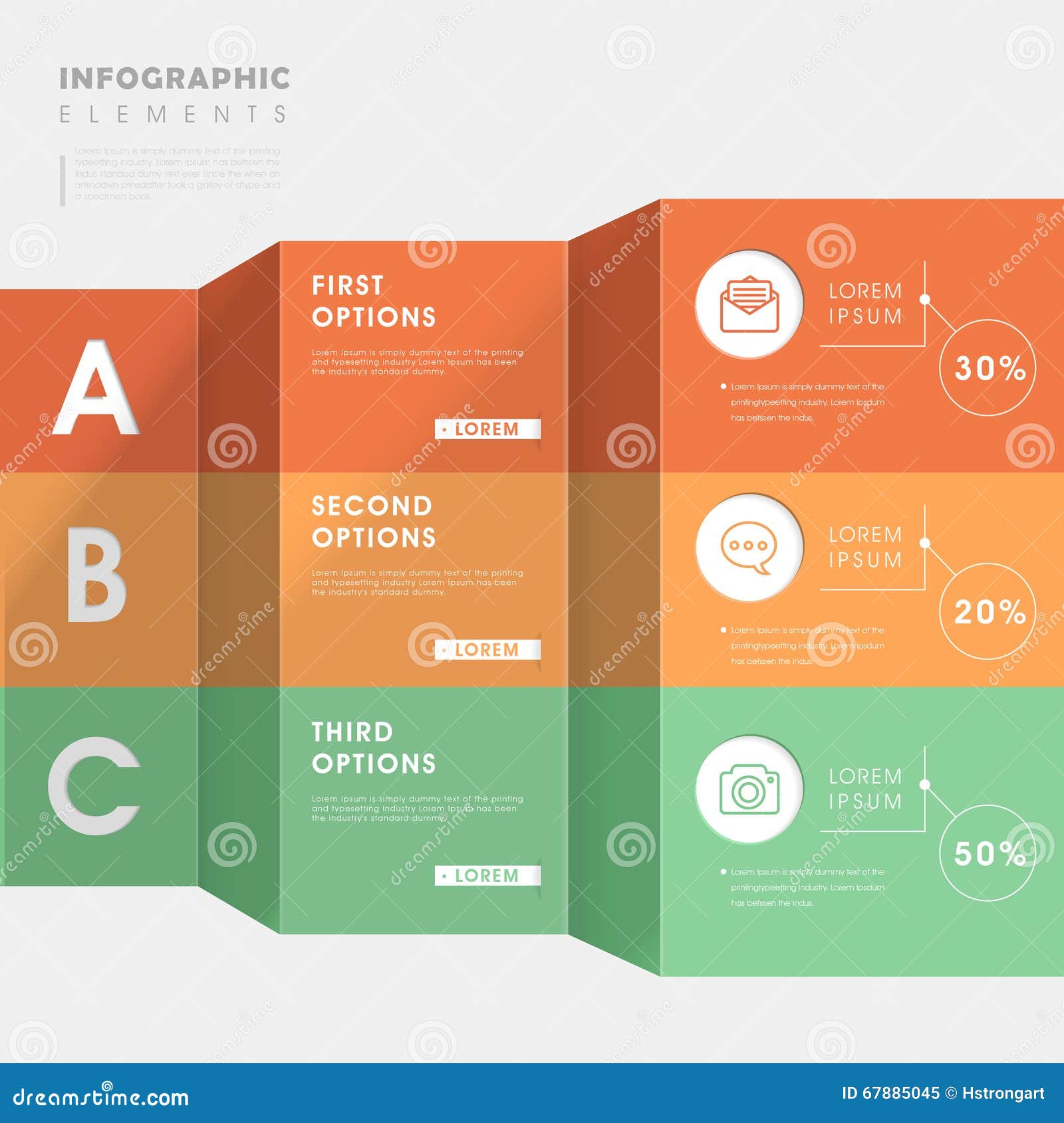 Trendy Infographic Template Stock Vector - Illustration of navigation ...