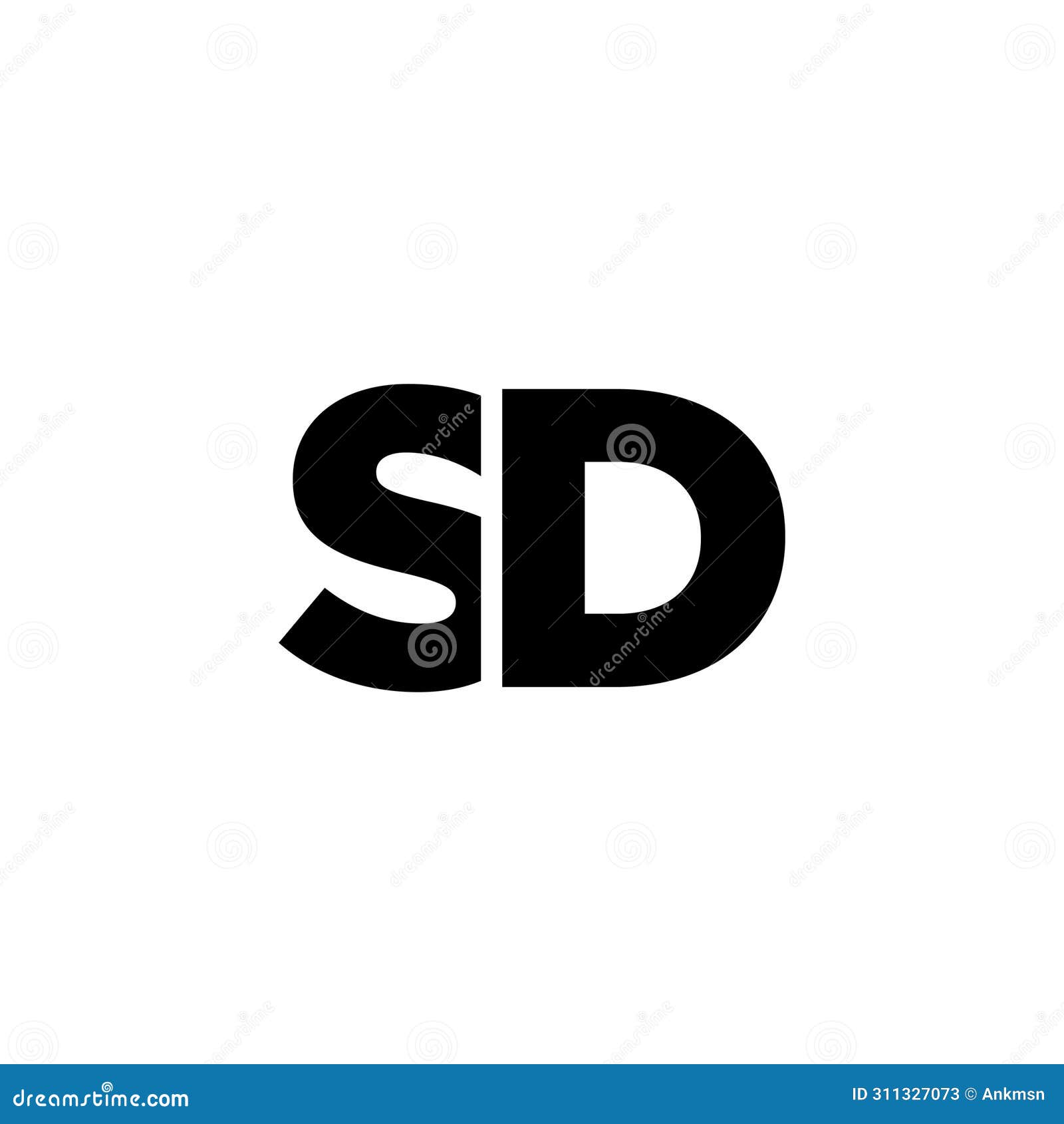 Letter S and D, SD Logo Design Template. Minimal Monogram Initial Based ...