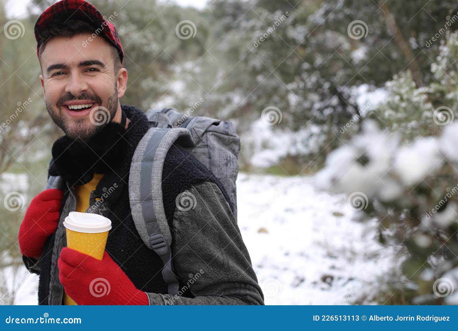 Trendy Man Enjoying the Cold Weather Stock Image - Image of lifestyle ...