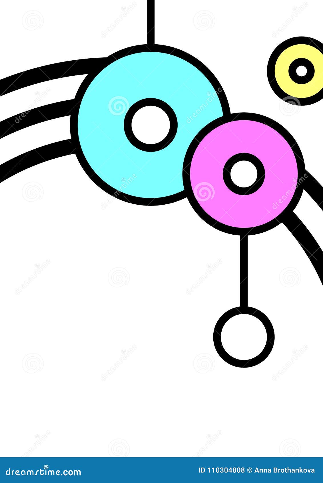 Trendy Memphis Group Style Poster Color Background Stock Vector ...