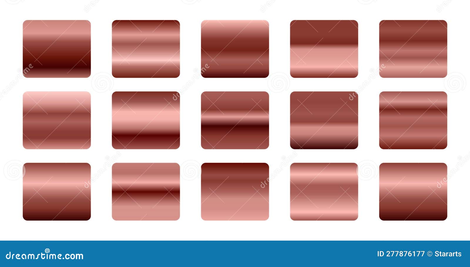 Trendy Metallic Color Gradient Banner in Collection for Presentation ...