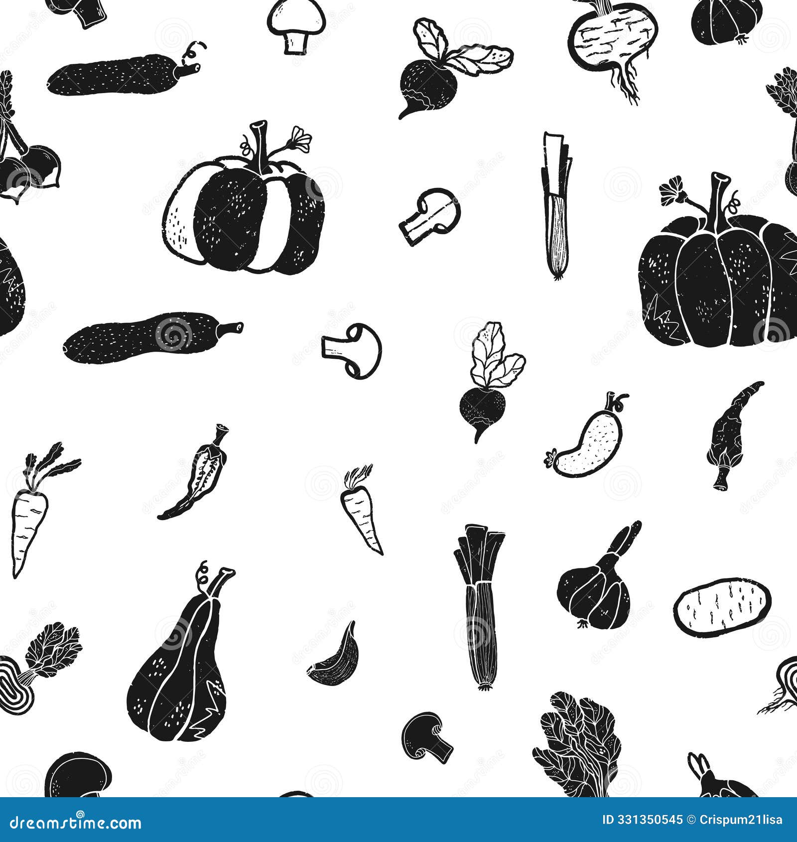 Trendy Minimalism Modern Vegetable Pattern Grunge, Shabby Texture of ...