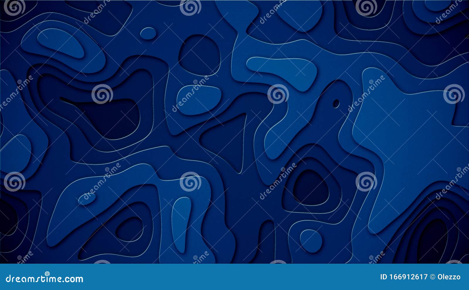 Trendy Modern Background and Texture. Blue Topographic Linear ...