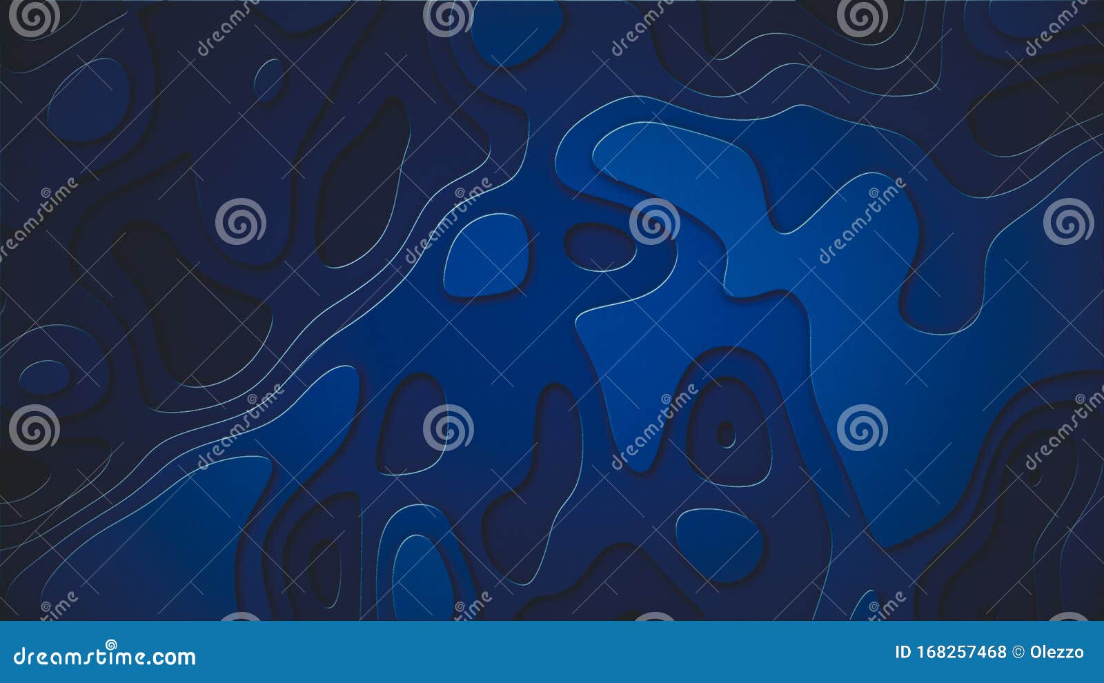 Trendy Modern Background and Texture. Blue Topographic Linear ...