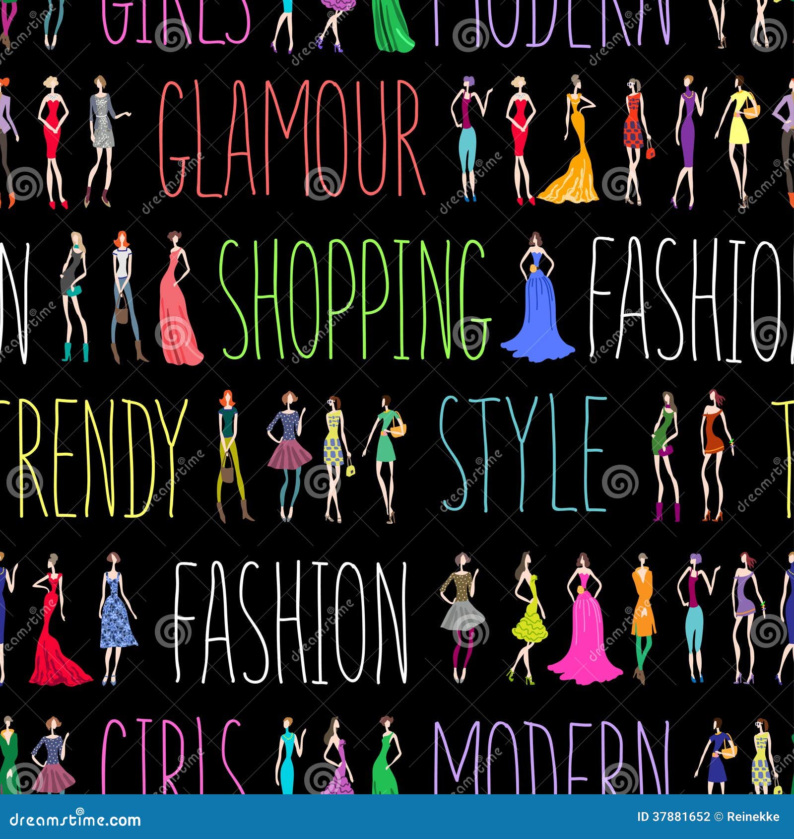 Trendy pattern stock vector. Illustration of style, fashion - 37881652