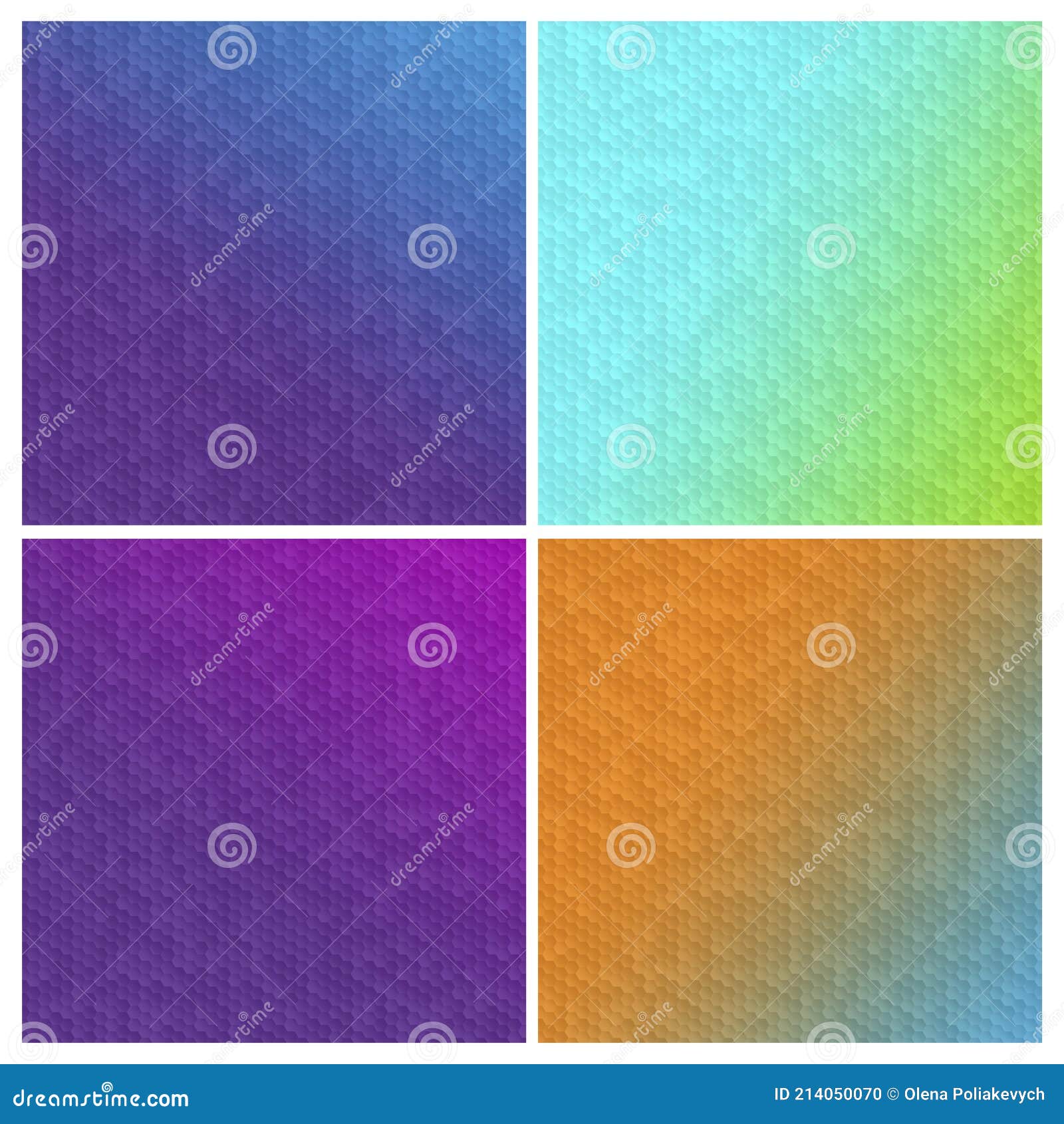Trendy Pattern Four Gradient Squares. Gradient Background. Vector Color ...