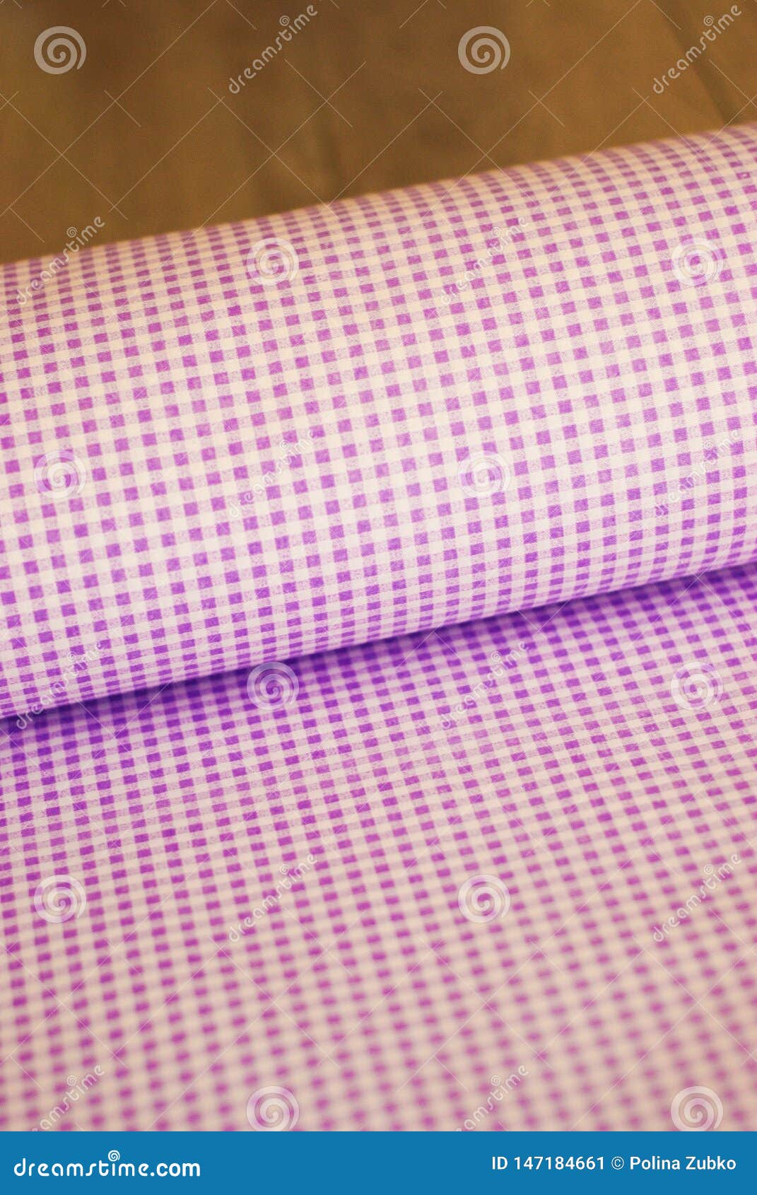 Trendy Pink and White Checkered Cotton Fabric Stock Image - Image of ...