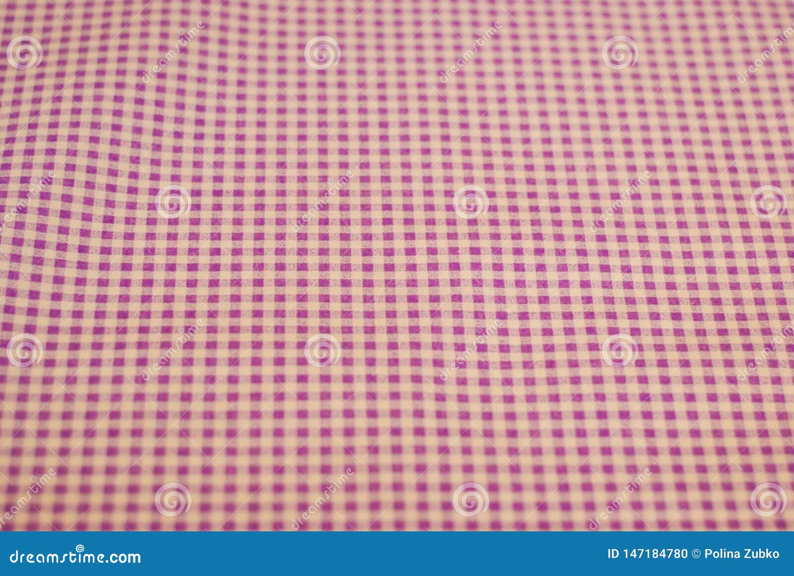 Trendy Pink and White Checkered Cotton Fabric Stock Photo - Image of ...