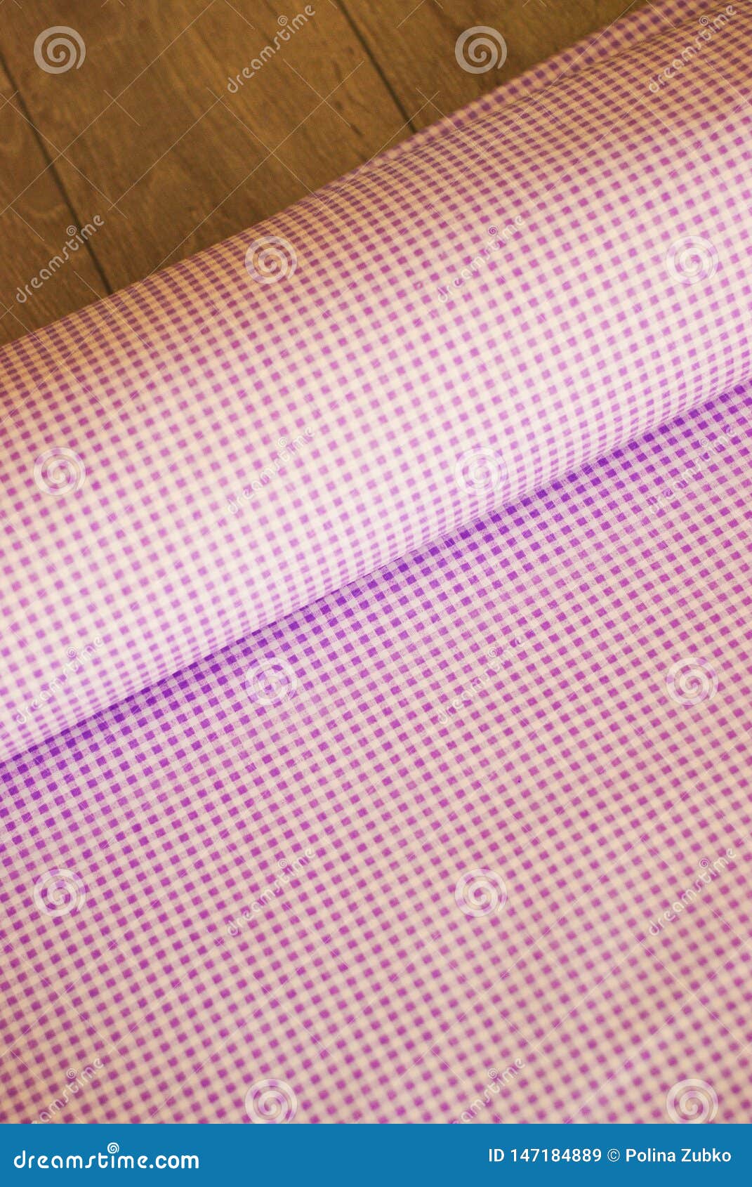 Trendy Pink and White Checkered Cotton Fabric Stock Image - Image of ...