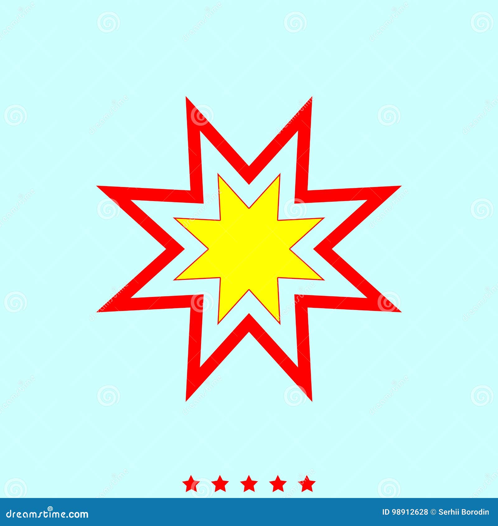 Trendy Retro Star it is Icon . Stock Vector - Illustration of flash ...
