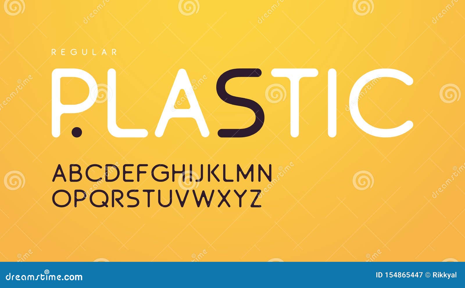 Trendy Rounded Slim Style Vector Alphabet, Uppercase Letter Set, Font ...