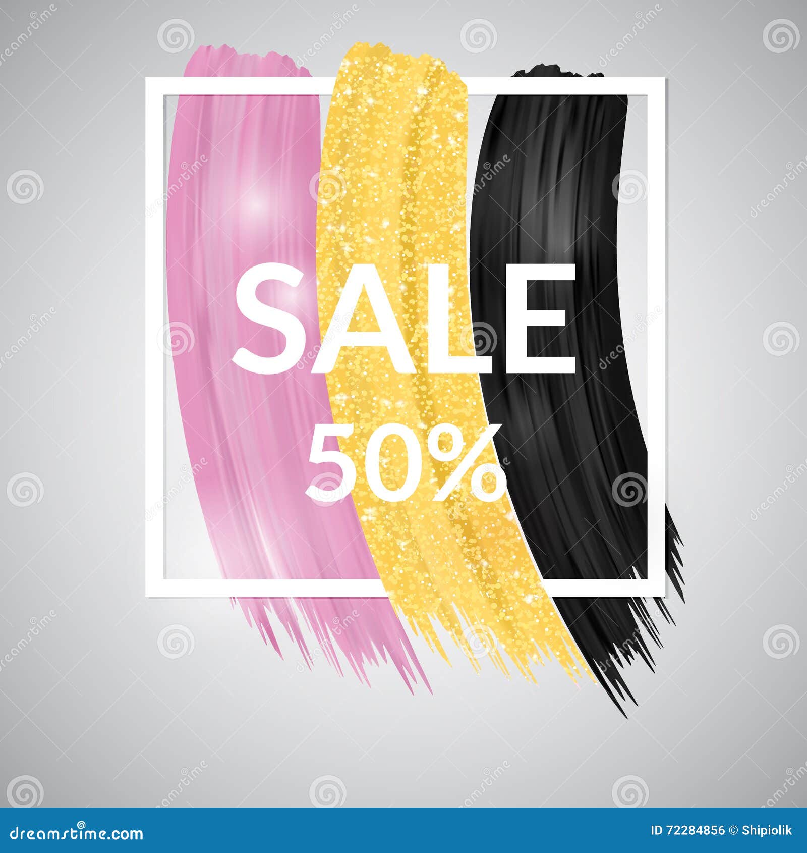 Trendy Sale Banner. stock vector. Illustration of brochure - 72284856