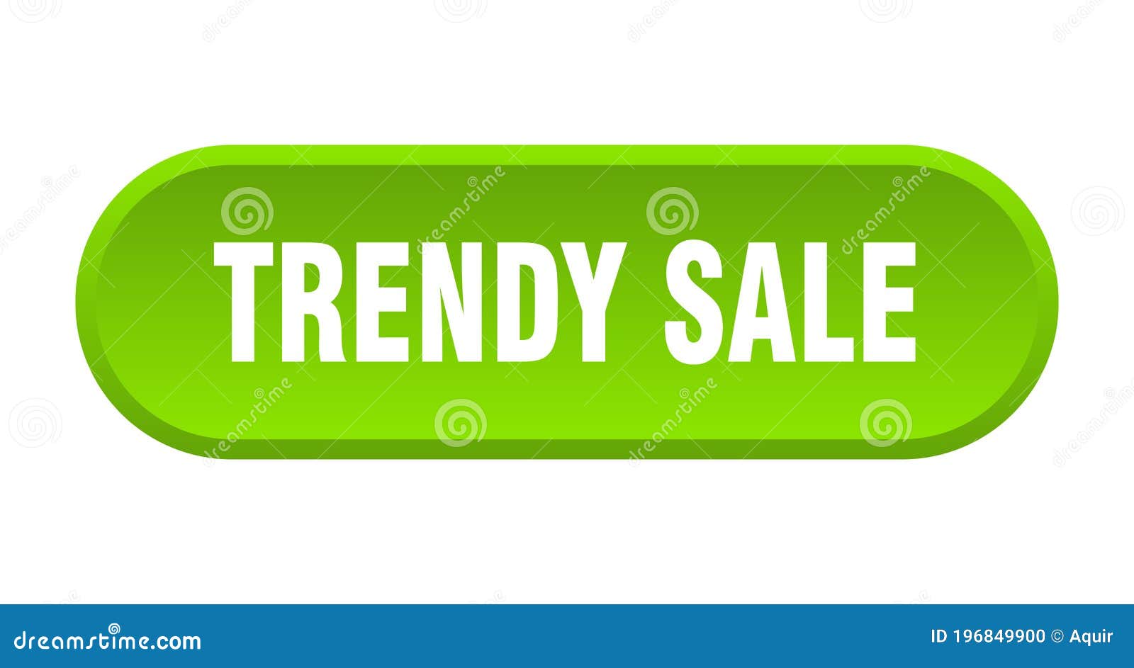 Trendy Sale Button. Rounded Sign on White Background Stock Vector ...