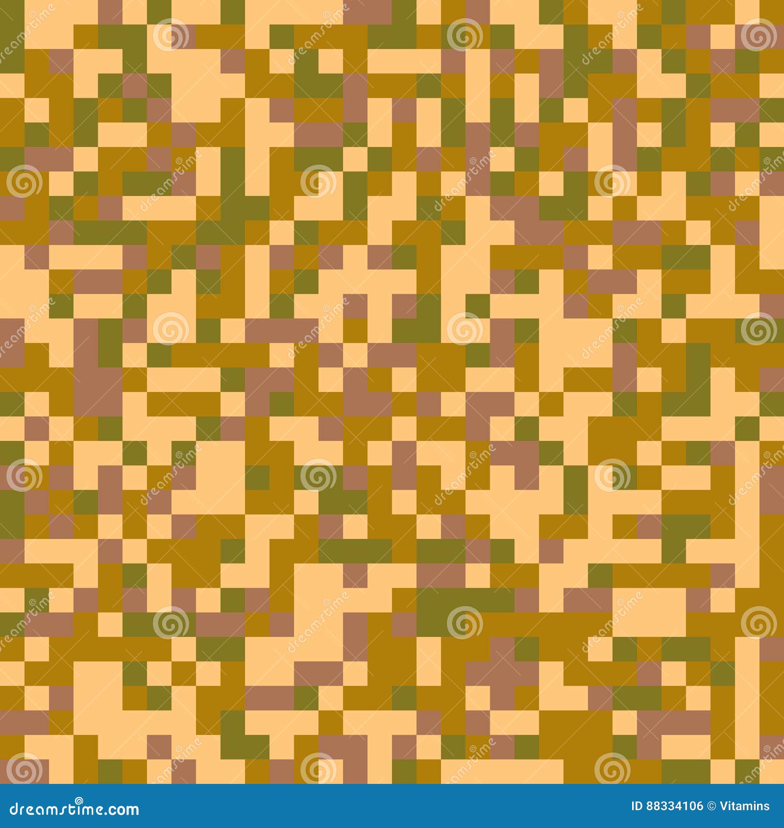 Trendy Seamless Digital Pixel Camouflage Pattern Stock Vector ...