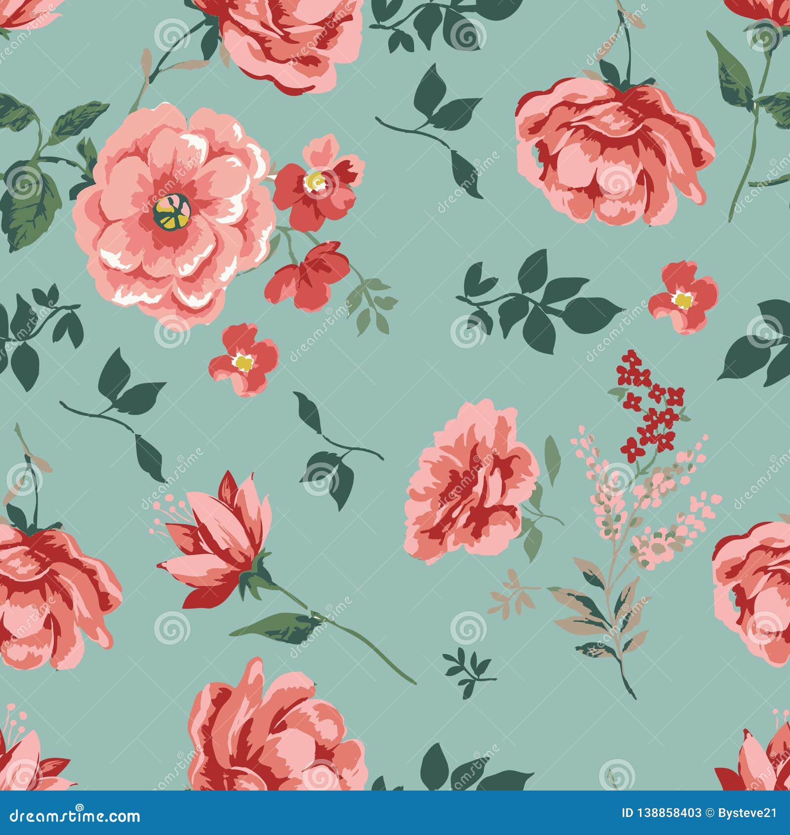 Trendy Seamless Floral Pattern Stock Illustration - Illustration of ... Trendy Seamless Floral Pattern Stock Illustration - Illustration of ...