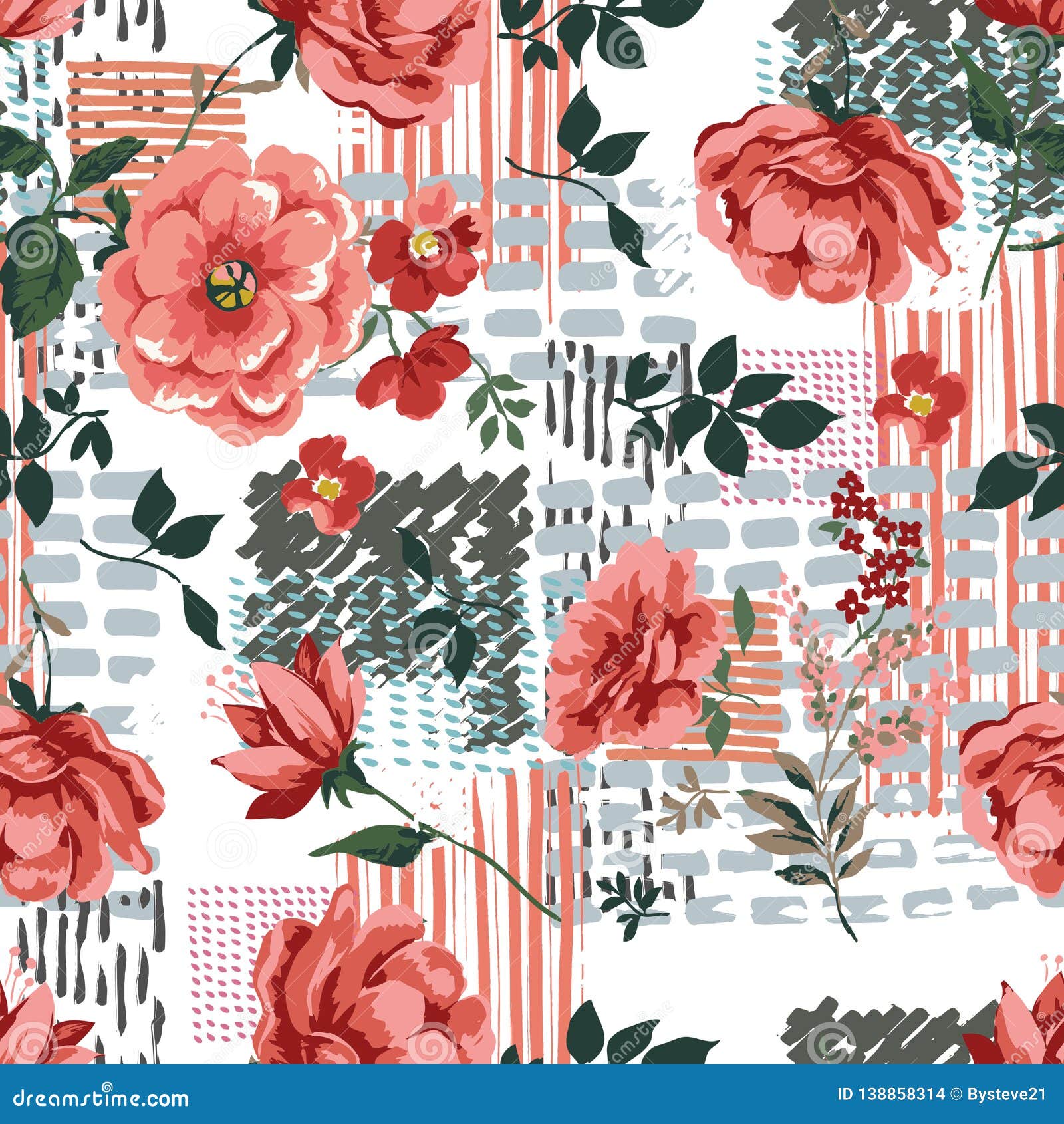 Trendy Seamless Floral PatternTrendy Seamless Floral Pattern Geometric ... Trendy Seamless Floral PatternTrendy Seamless Floral Pattern Geometric ...