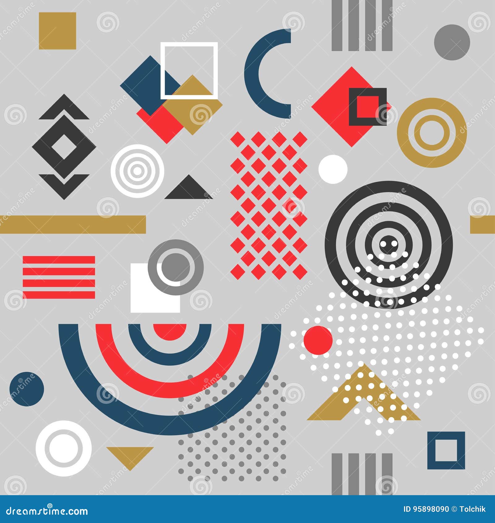 Trendy Seamless Geometric Pattern, Vector Illustration Stock Vector ...