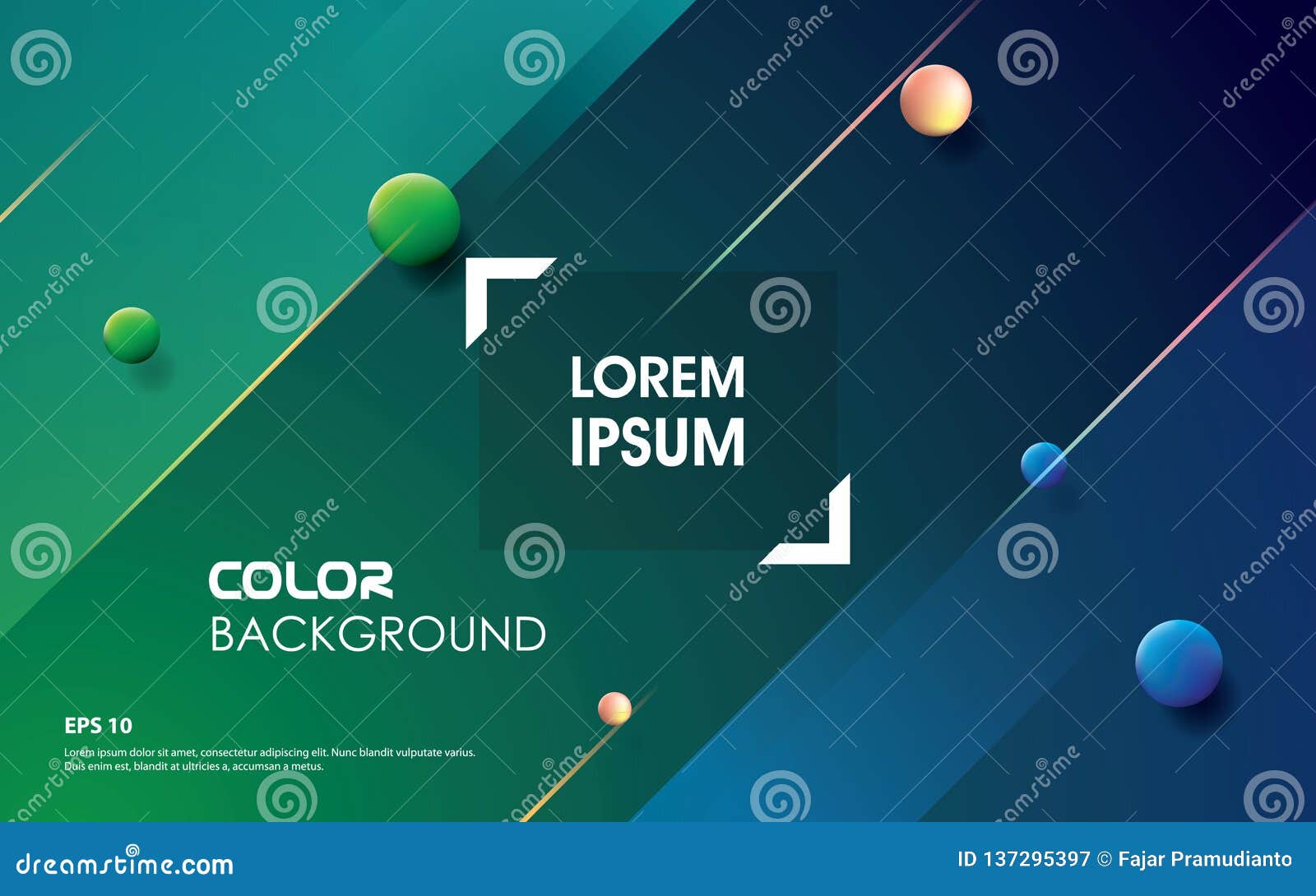 Trendy Shape Gradient Colors. Green Element Design. Abstract Background ...